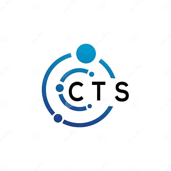 CTS Letter Logo Design on White Background. CTS Creative Initials ...