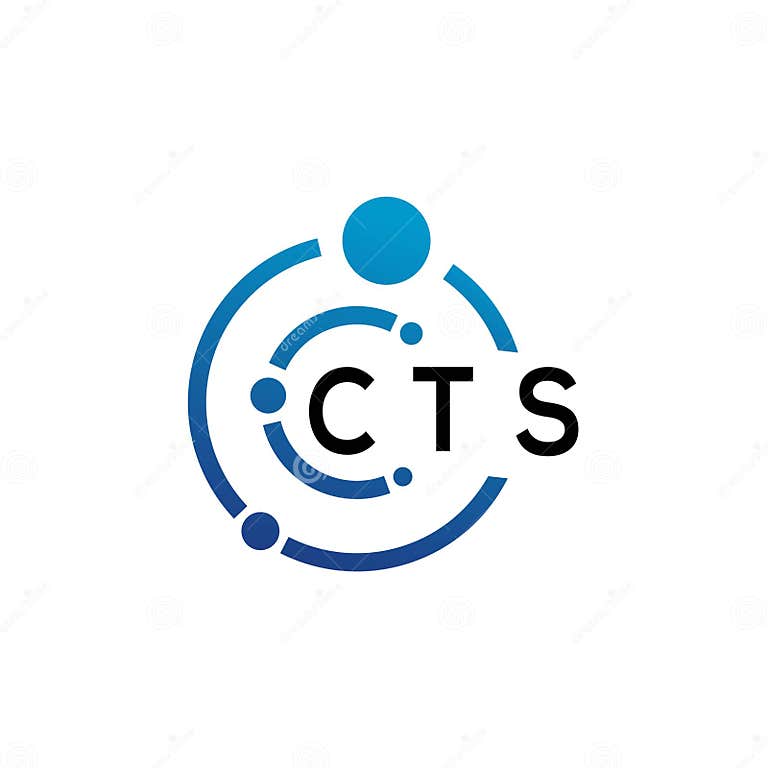 CTS Letter Logo Design on White Background. CTS Creative Initials ...