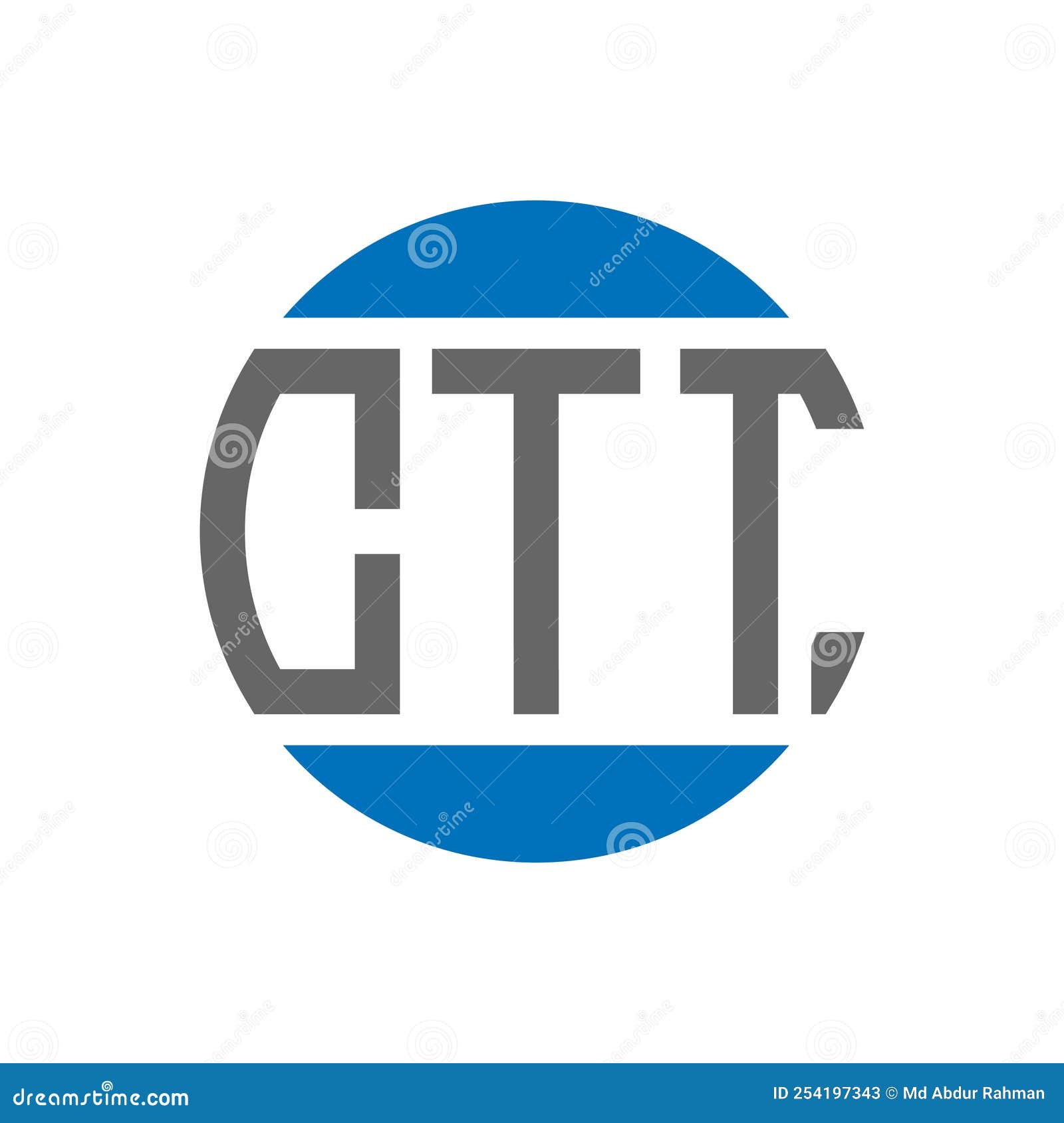 CTT Letter Logo Design on White Background. CTT Creative Initials ...