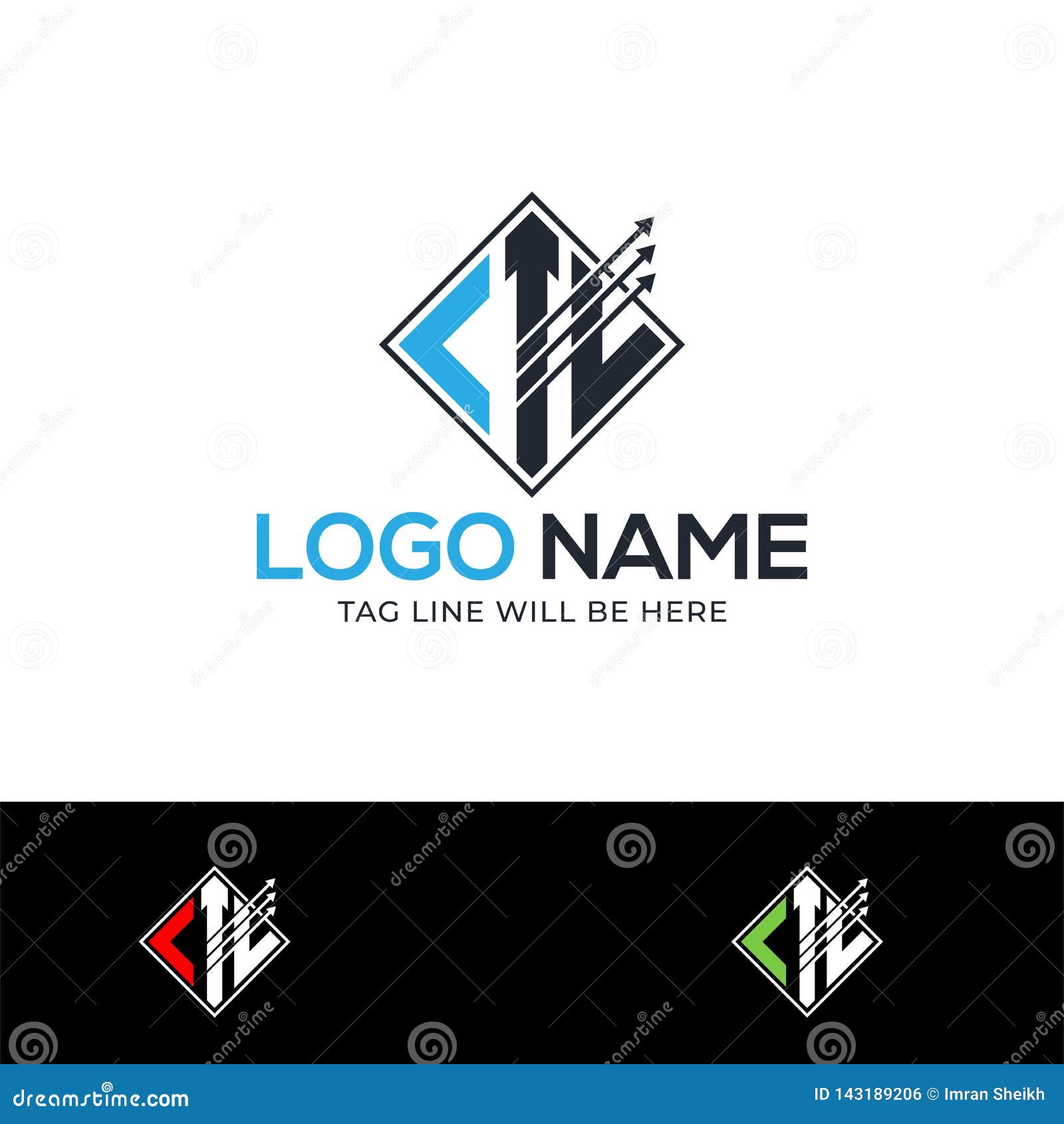 CTV Logo Design stock illustration. Illustration of finance - 143189206