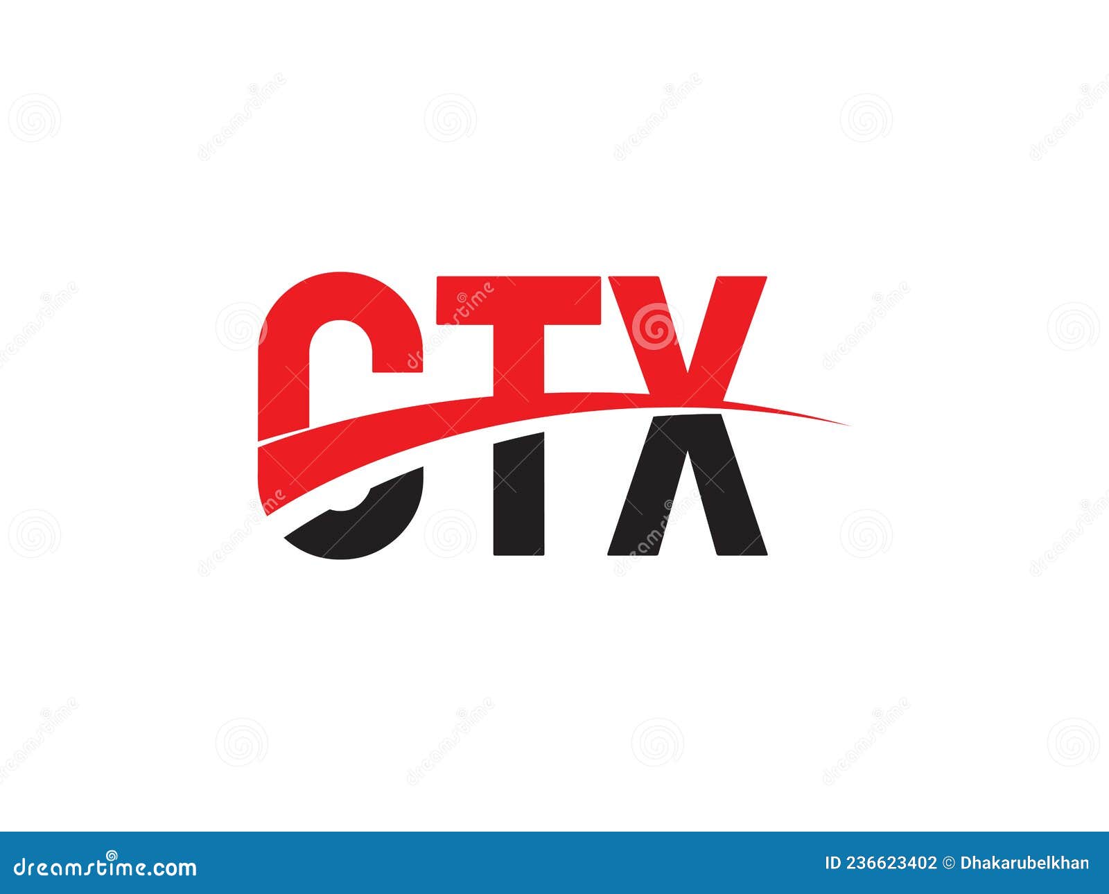 CTX Letter Initial Logo Design Vector Illustration Stock Vector ...