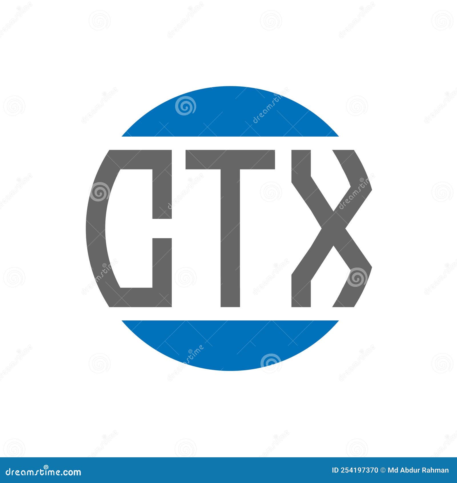 CTX Letter Logo Design on White Background. CTX Creative Initials ...