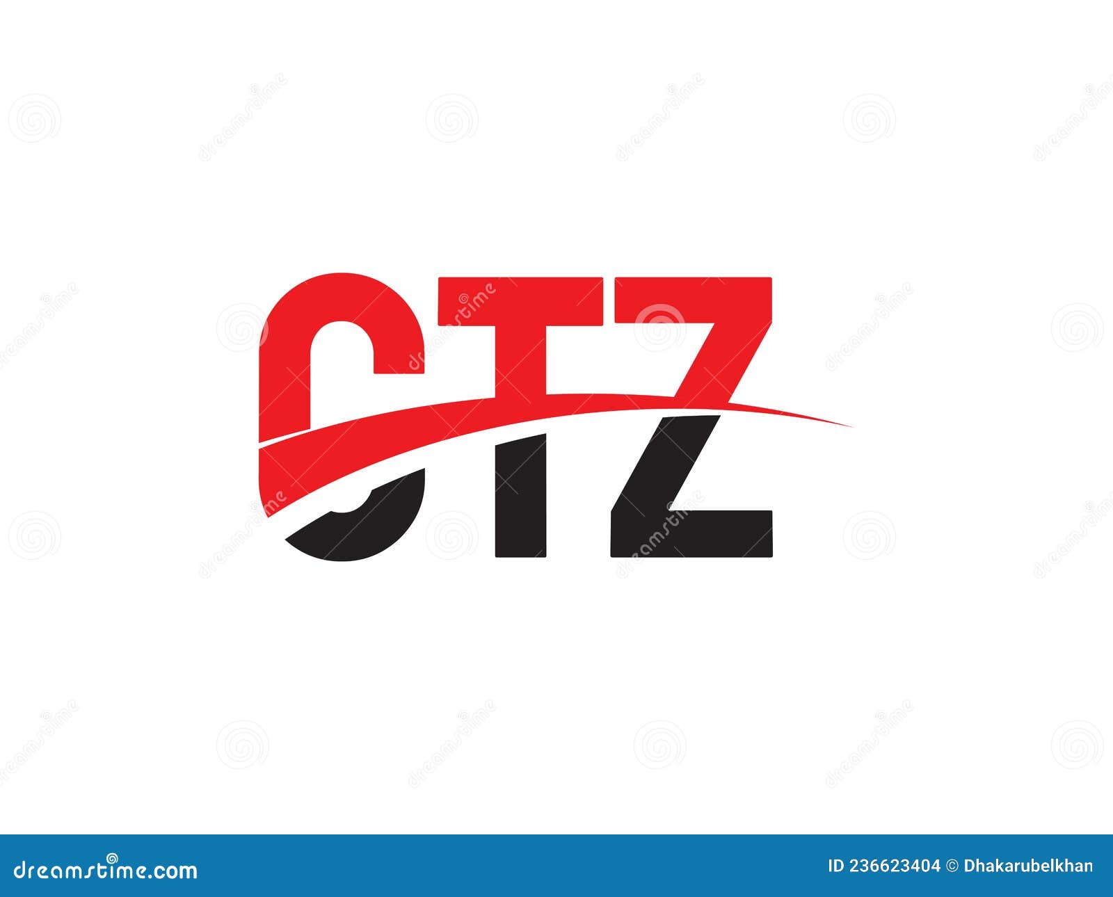 CTZ Letter Initial Logo Design Vector Illustration Stock Vector ...