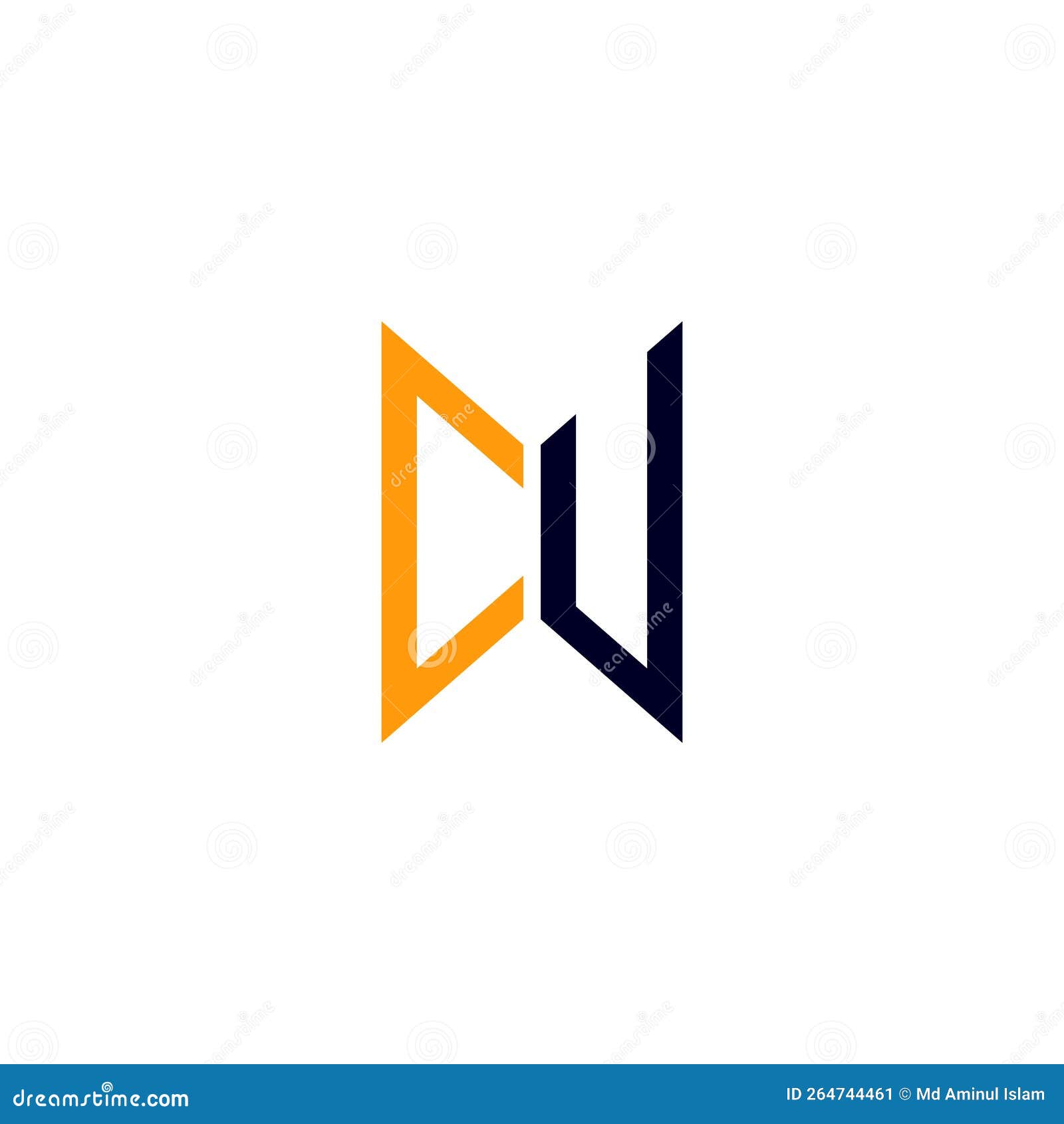 CU Letter Logo Creative Design with Vector Graphic, Stock Vector ...