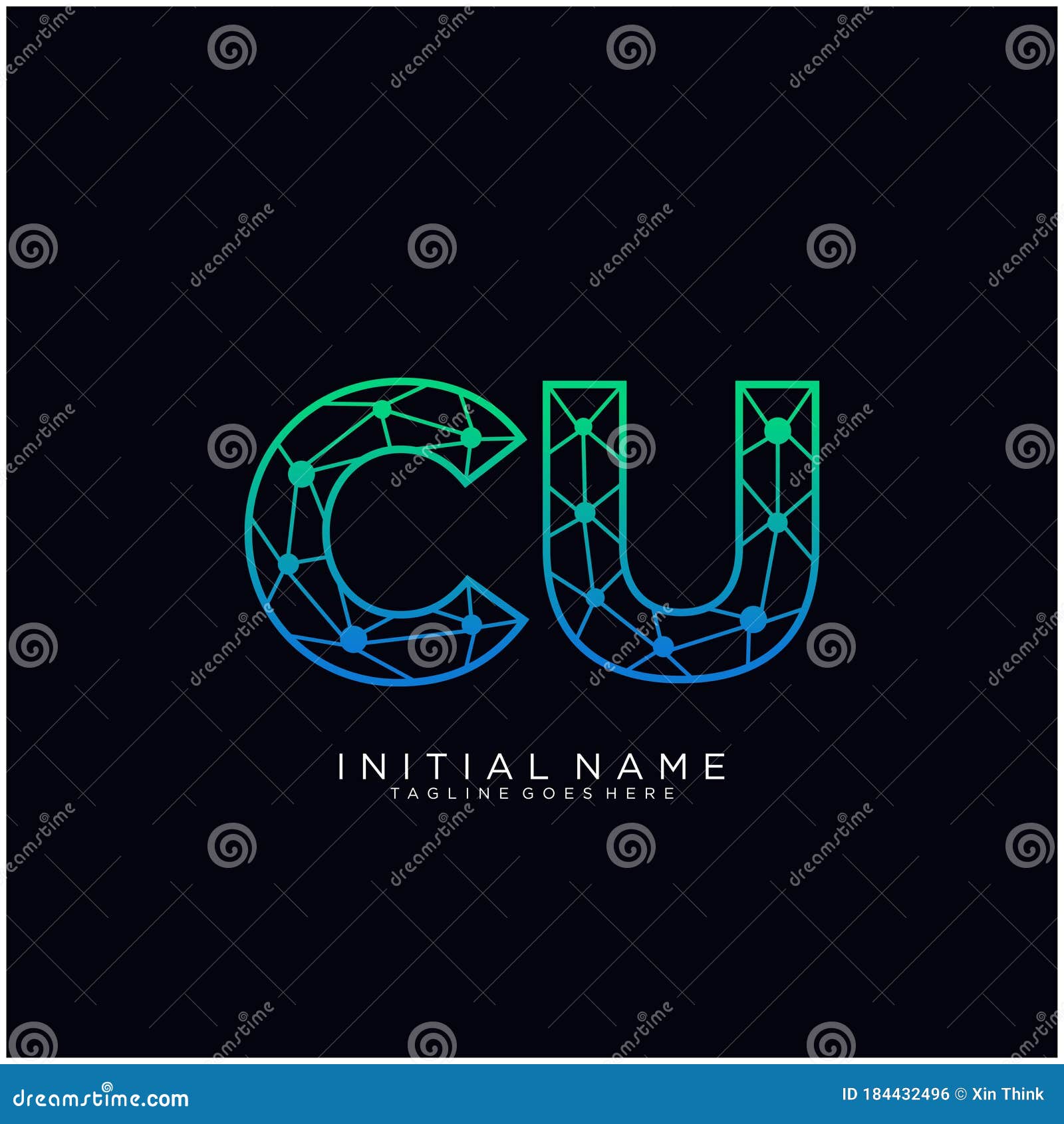 CU Letter Logo Icon Design Template Elements Stock Vector ...