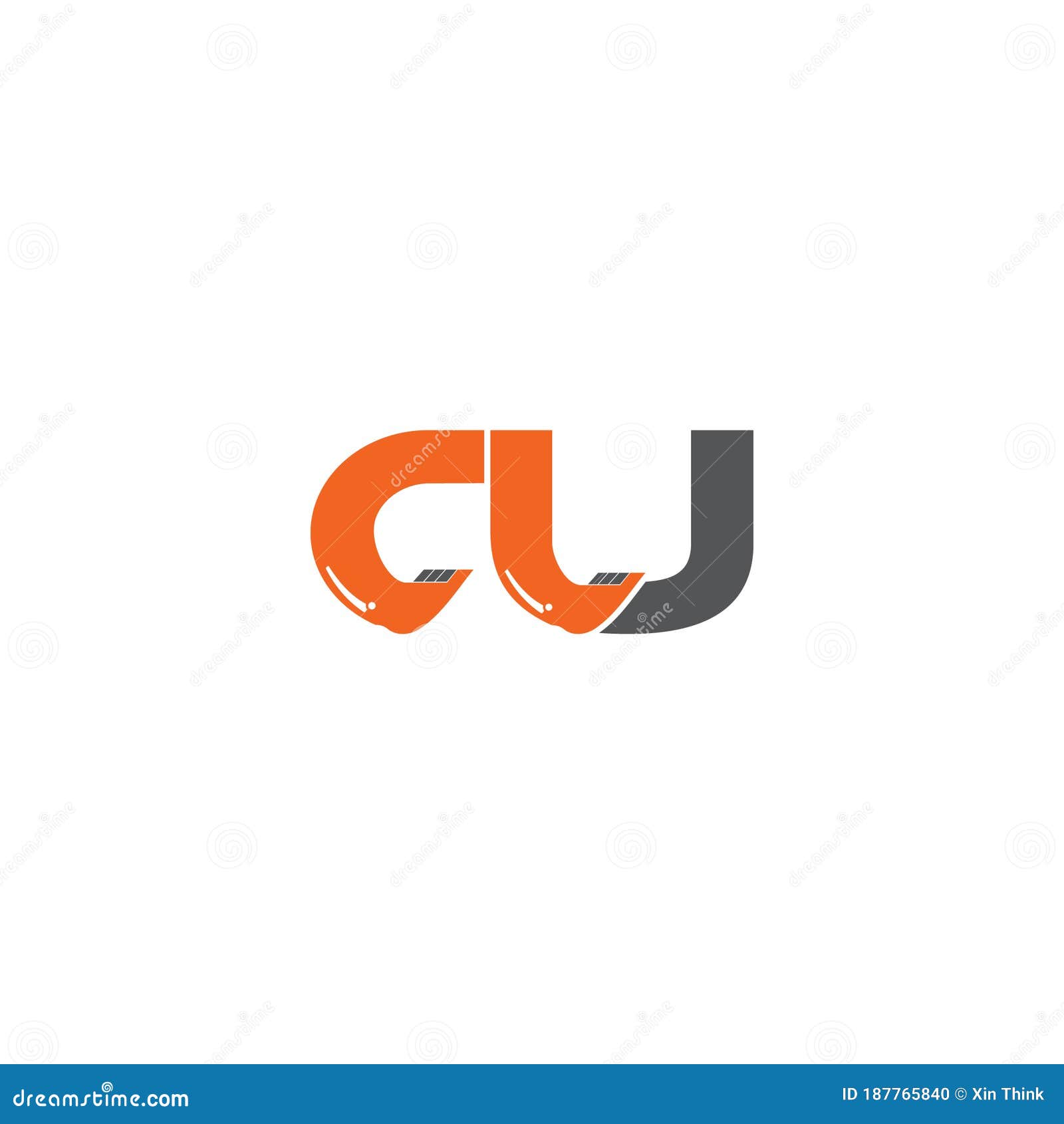 CU Letter Logo Icon Design Template Elements Stock Vector ...