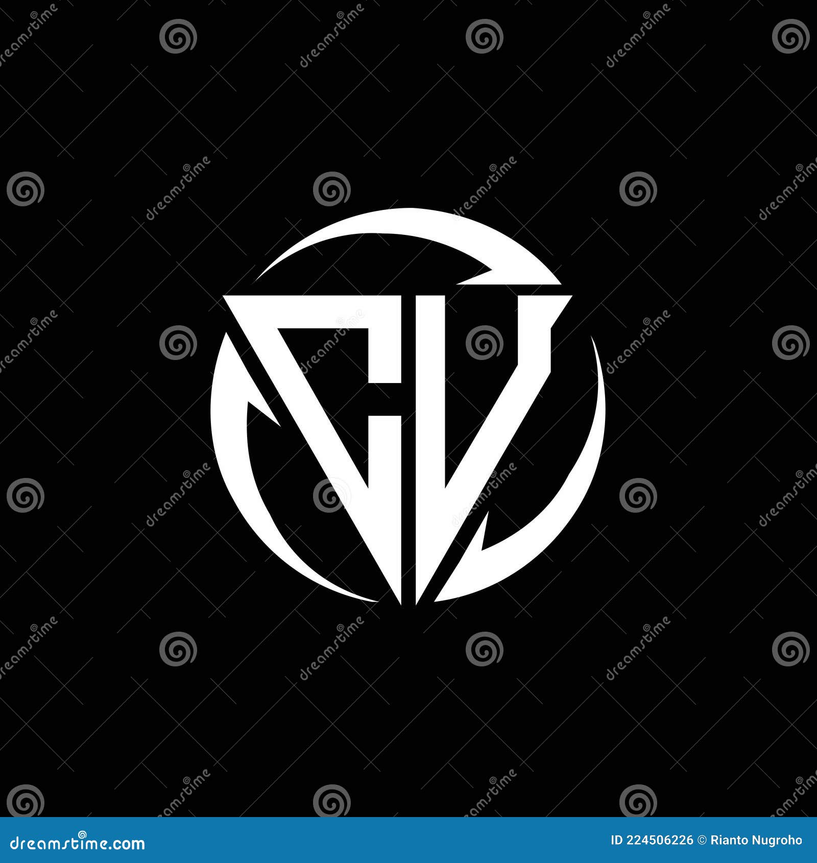 CU Logo Monogram Design Template Stock Vector - Illustration of letter ...