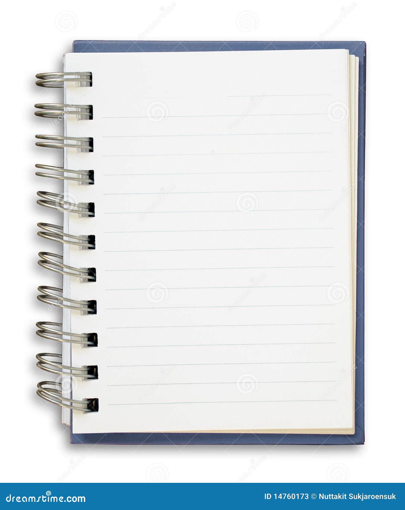 Cuaderno azul imagen de archivo. Imagen de cuaderno, pintada - 14760173