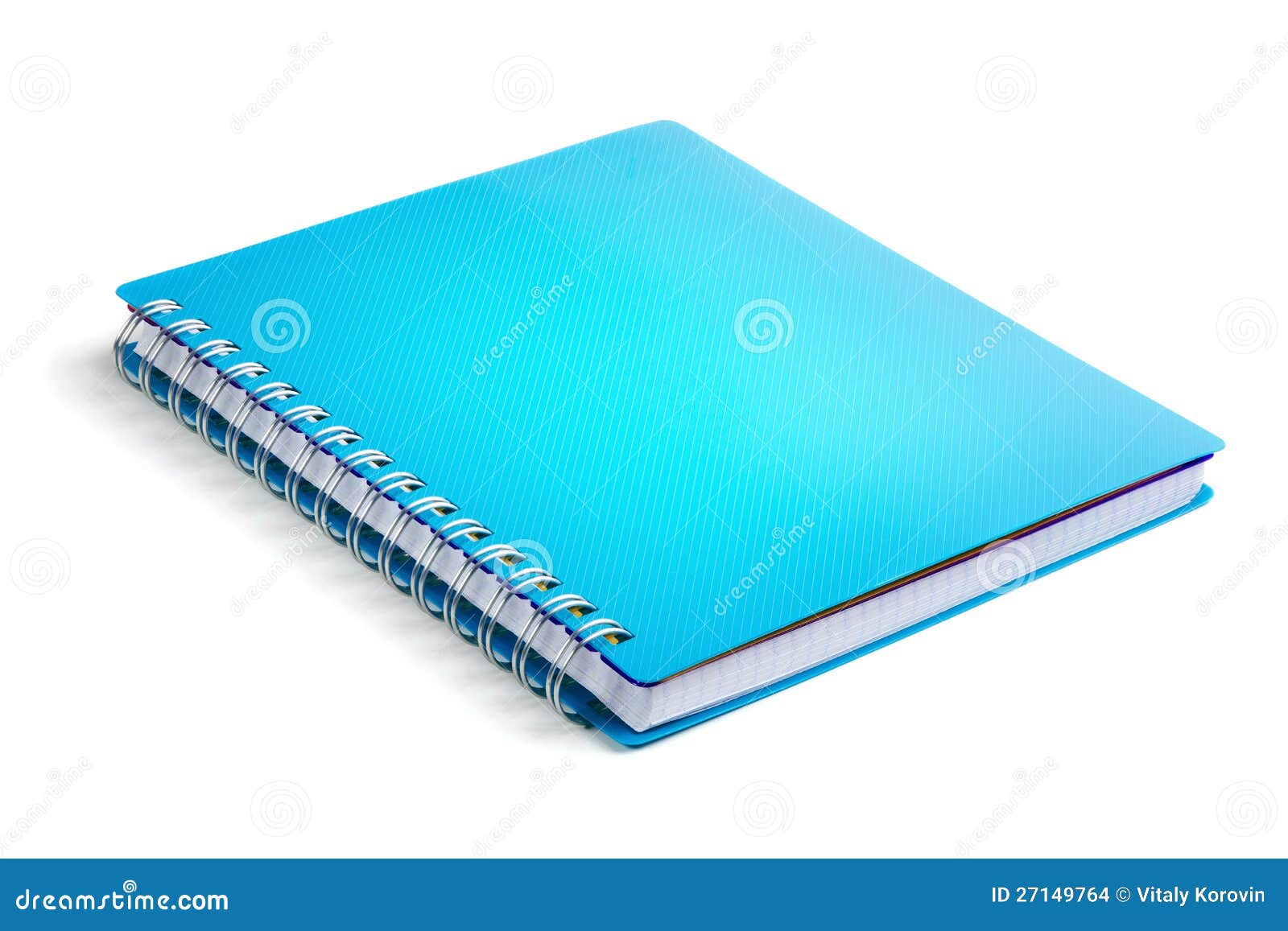 Cuaderno azul foto de archivo. Imagen de brillante, primer - 27149764