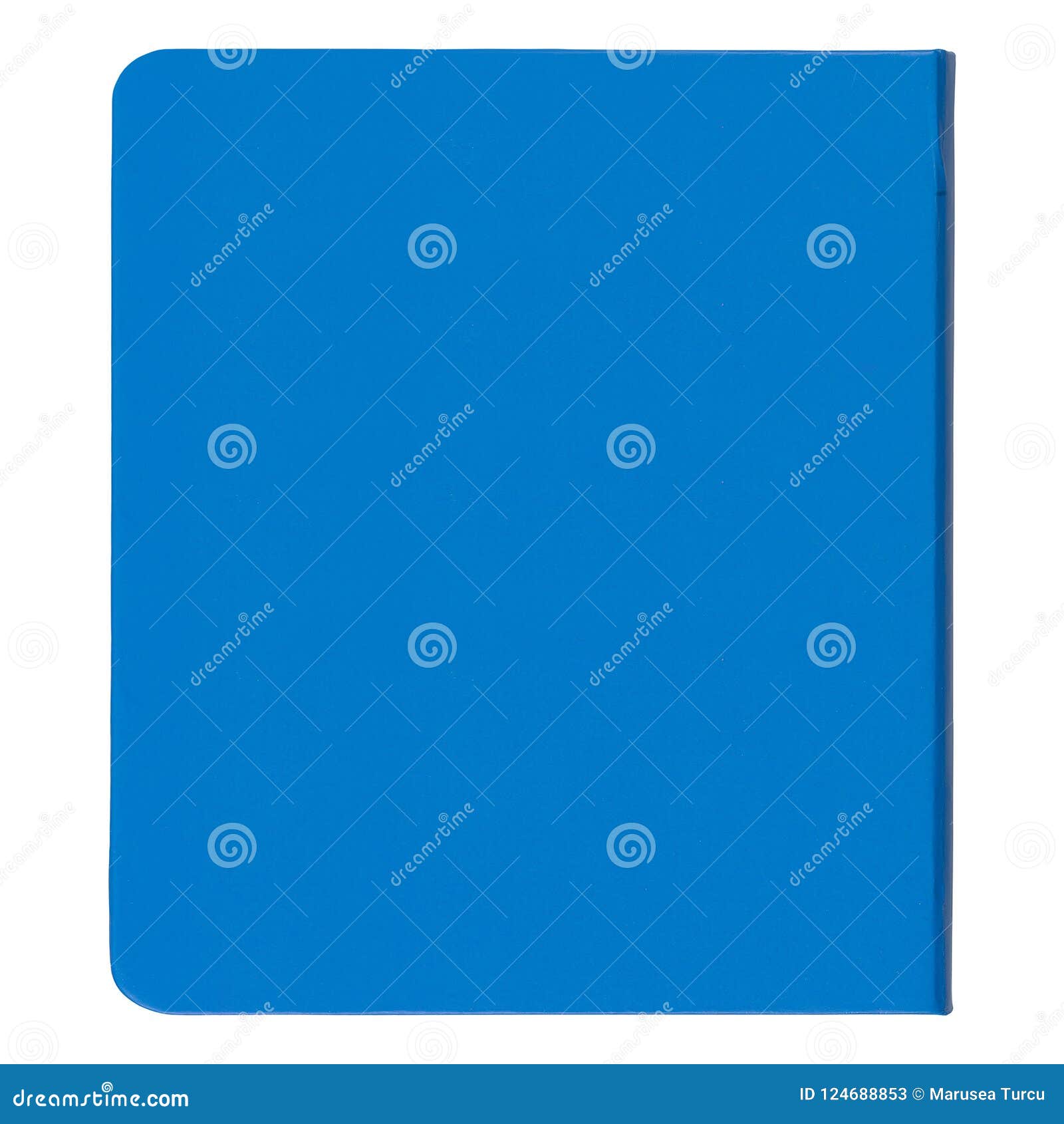 Cuaderno Azul Aislado En Blanco Imagen de archivo - Imagen de frente ...