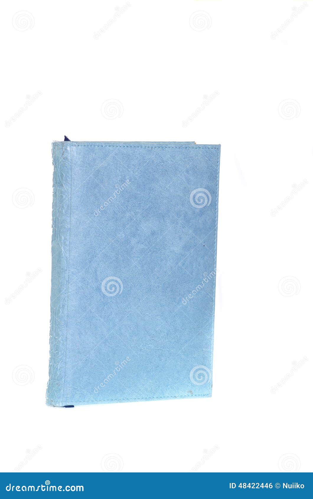 Cuaderno Azul Aislado En Blanco Foto de archivo - Imagen de pastel ...