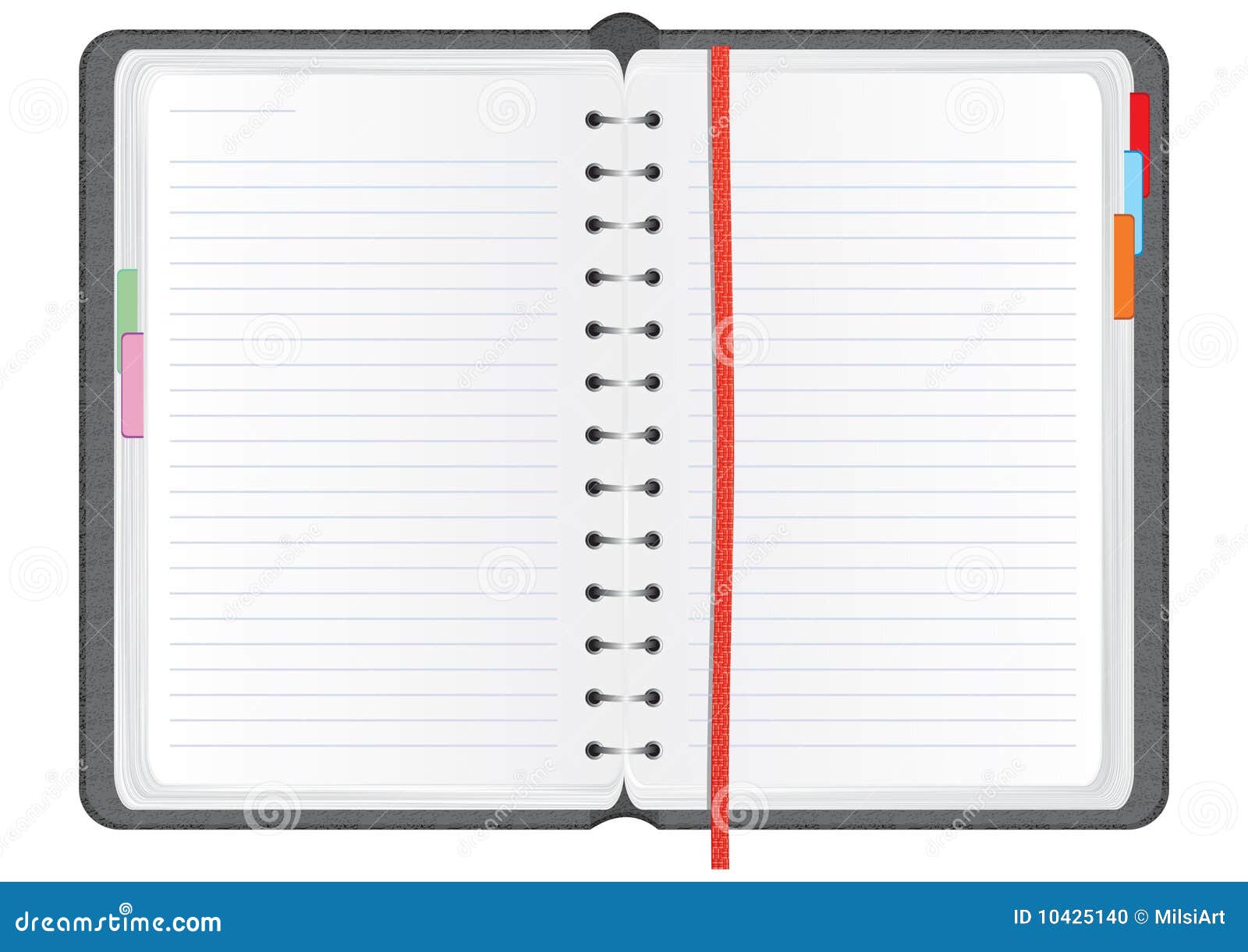 Cuaderno del vector ilustración del vector. Ilustración de diario ...