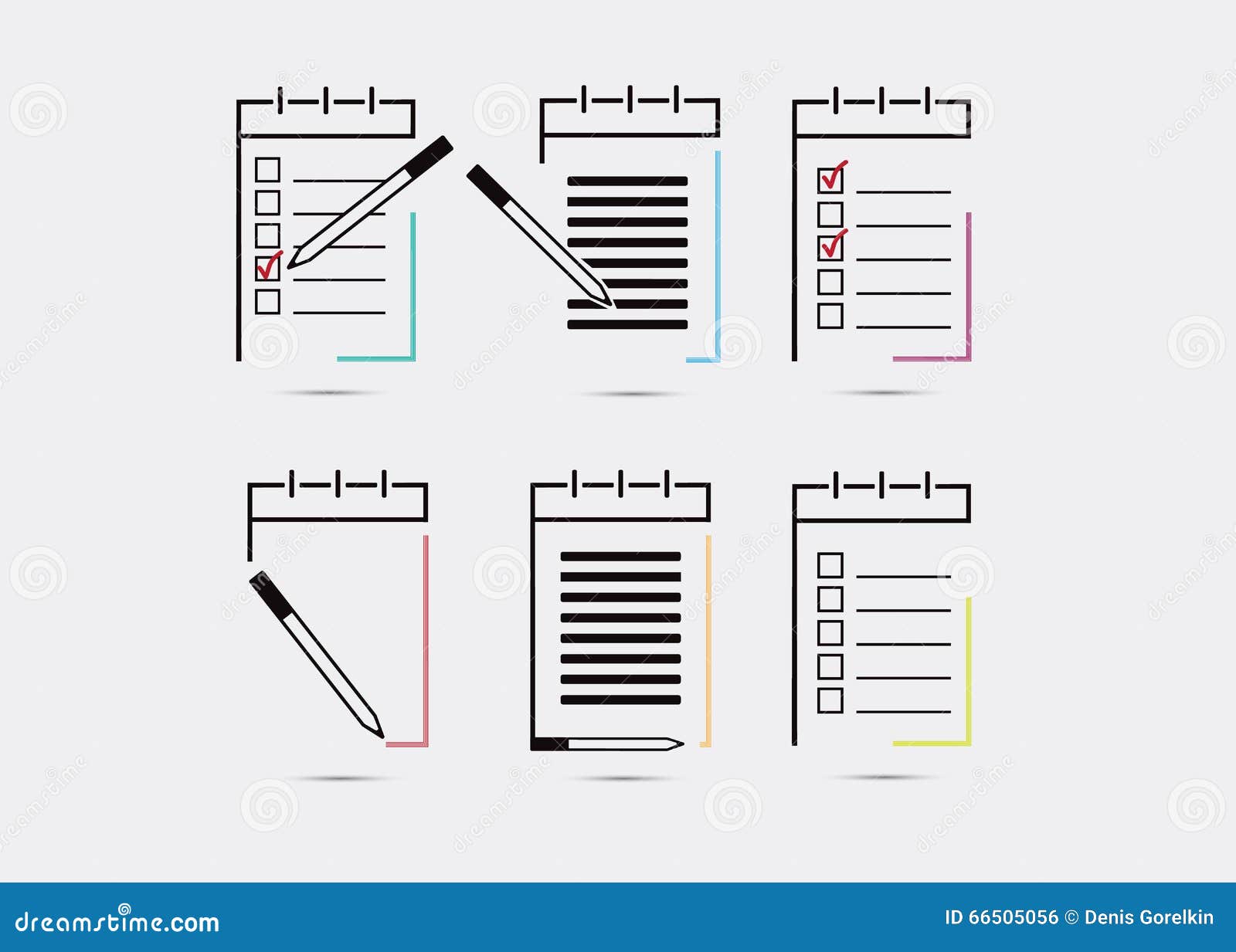 Cuaderno, Icono De La Libreta Ilustración del Vector - Ilustración de ...