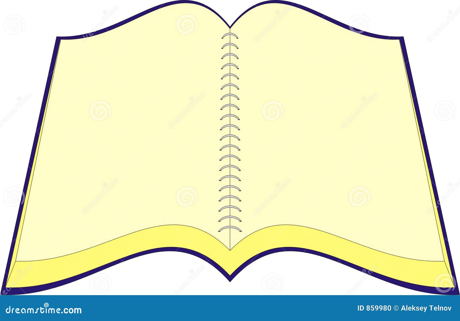 Cuaderno, vector ilustración del vector. Ilustración de correspondencia ...