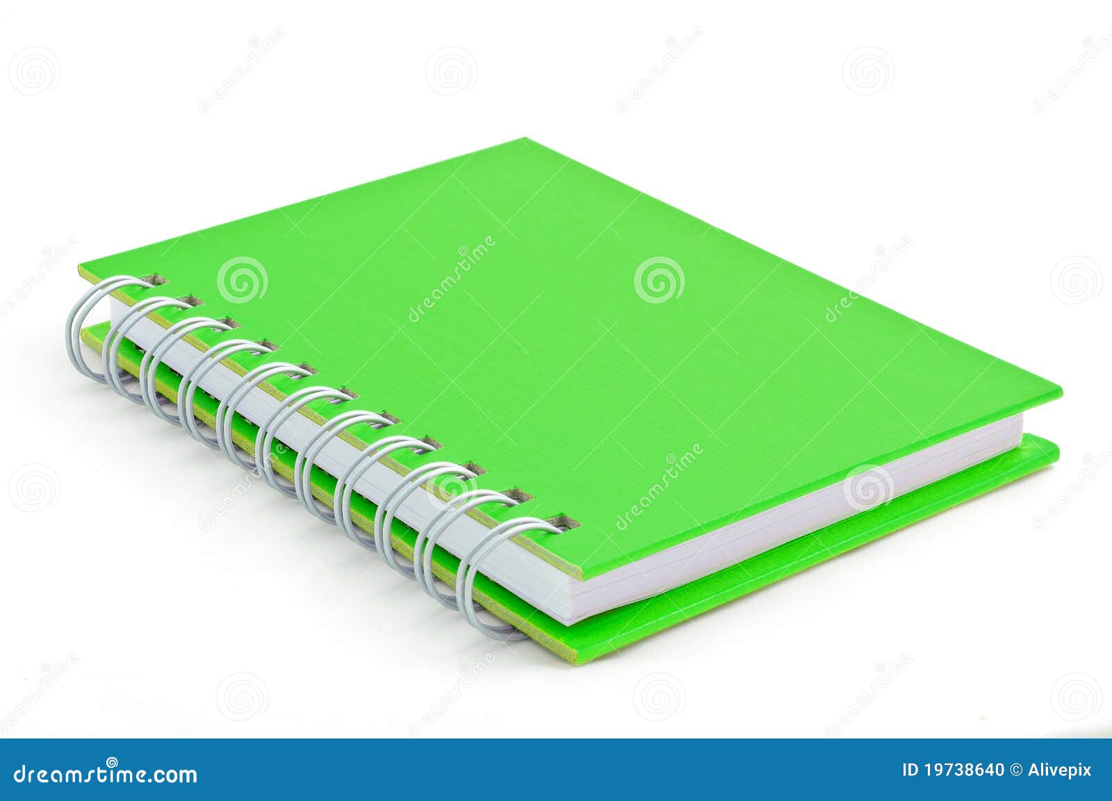 Cuaderno verde foto de archivo. Imagen de documento, diario - 19738640