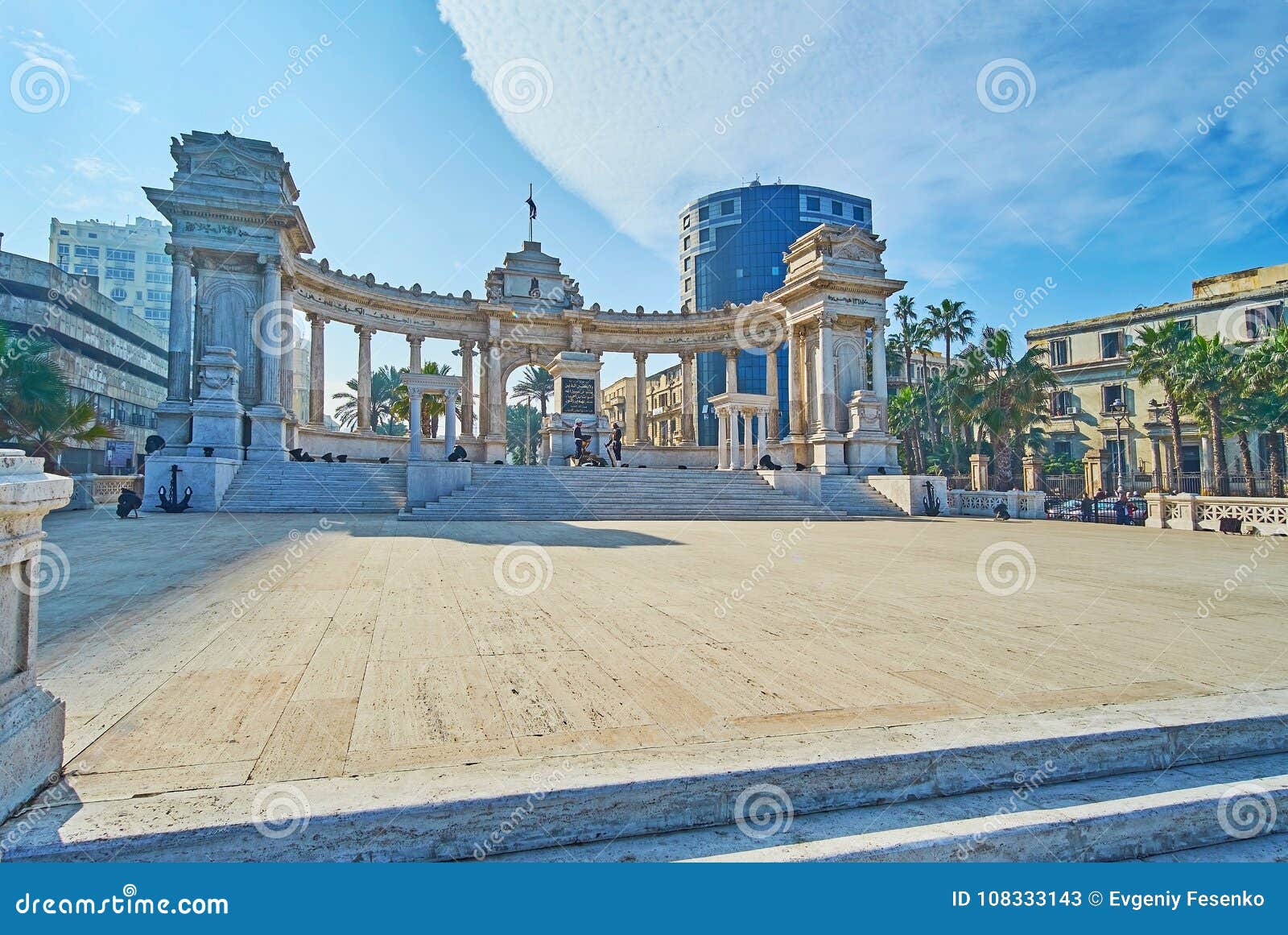 Cuadrado Del EL Maghool Del EL Gondy, Alexandría, Egipto Foto de ...