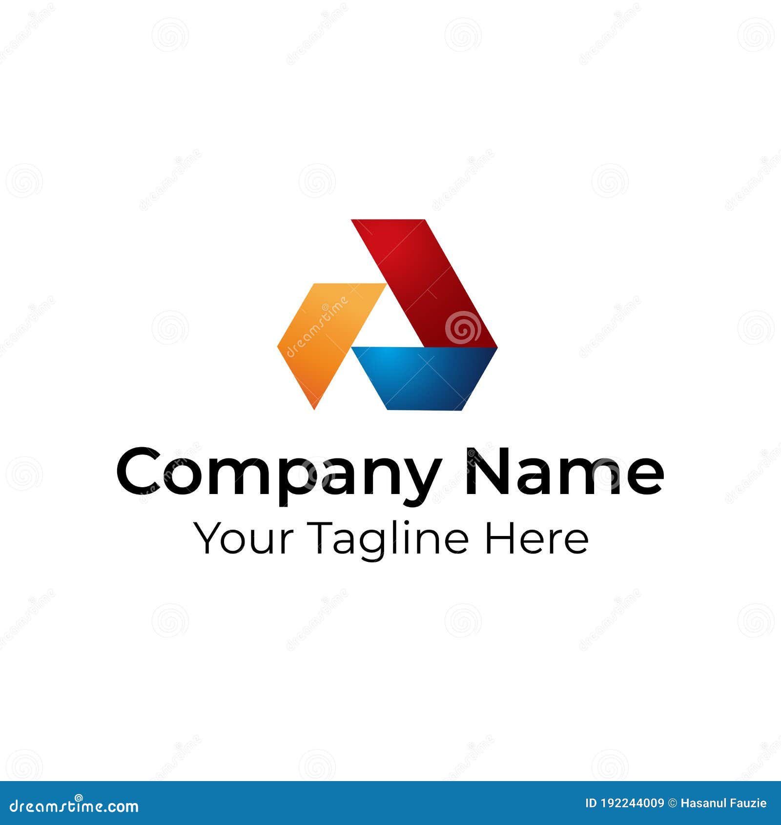 Cuadrado En Vector De Logotipo Triangular Ilustración del Vector ...