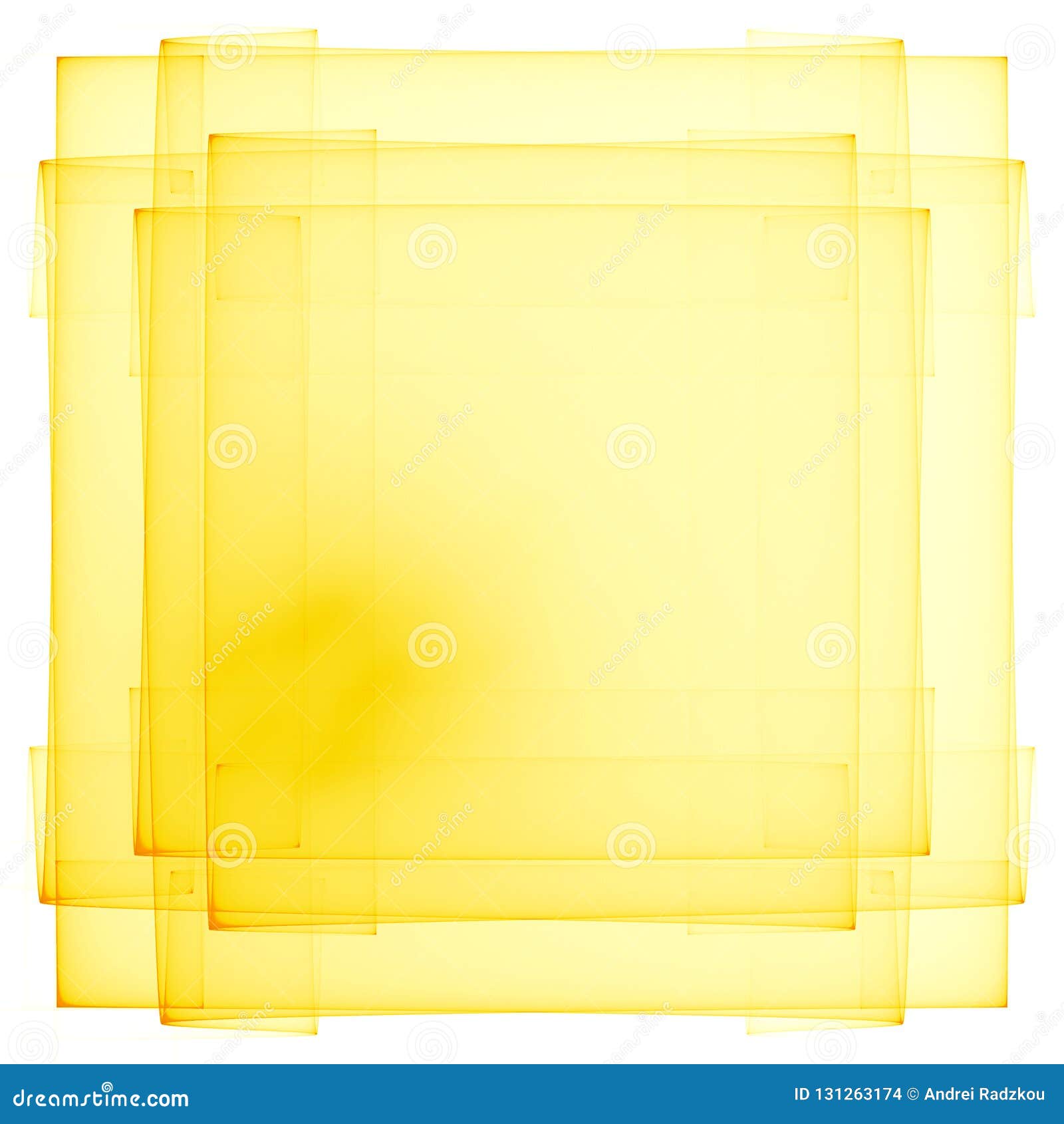 Cuadrados Amarillos Aislados En Blanco Stock de ilustración ...
