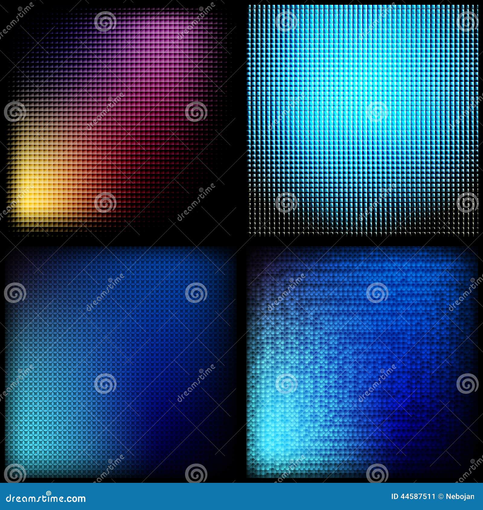 Cuadrados del color ilustración del vector. Ilustración de contra ...