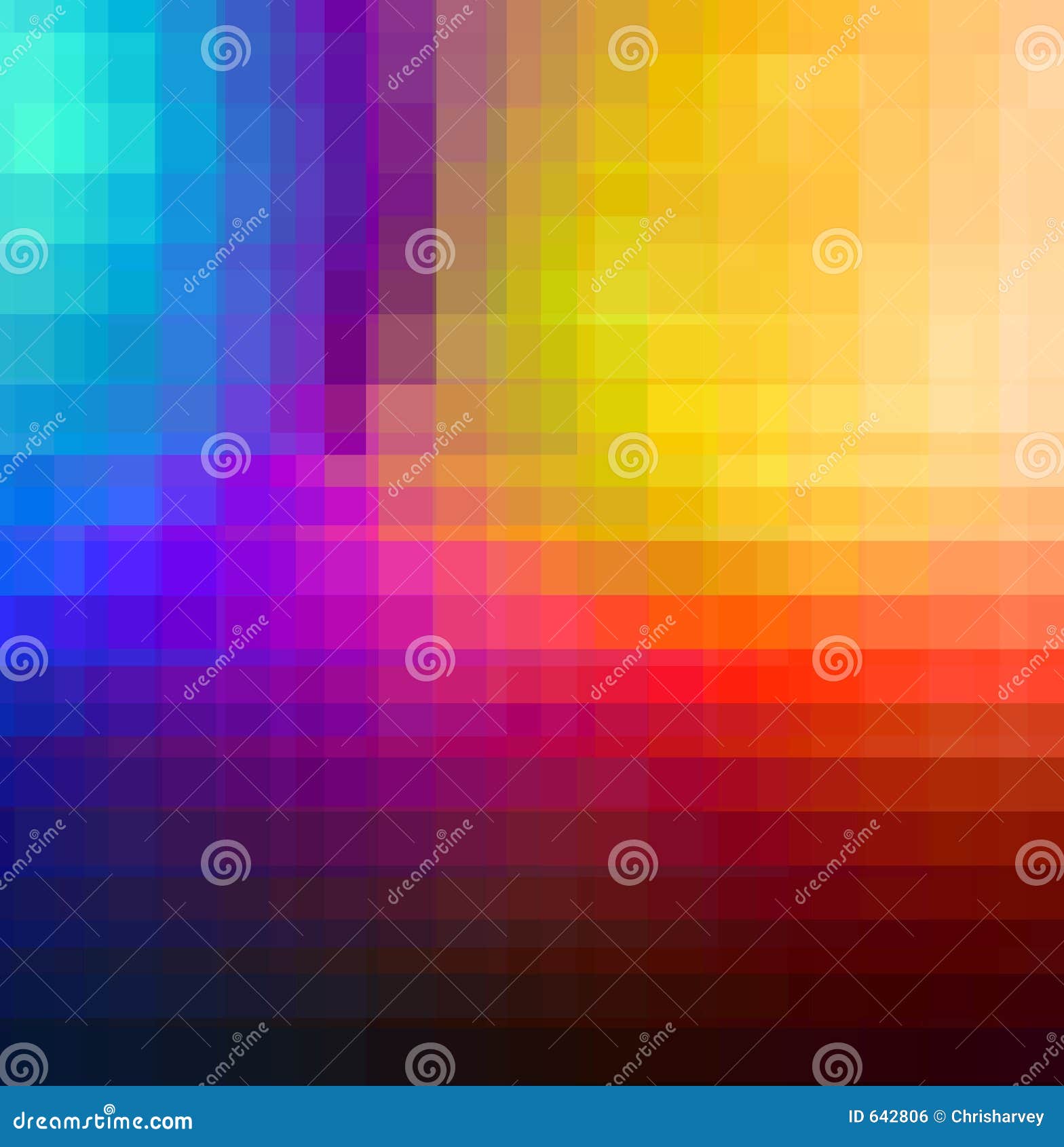 Cuadrados del color stock de ilustración. Ilustración de derecho - 642806