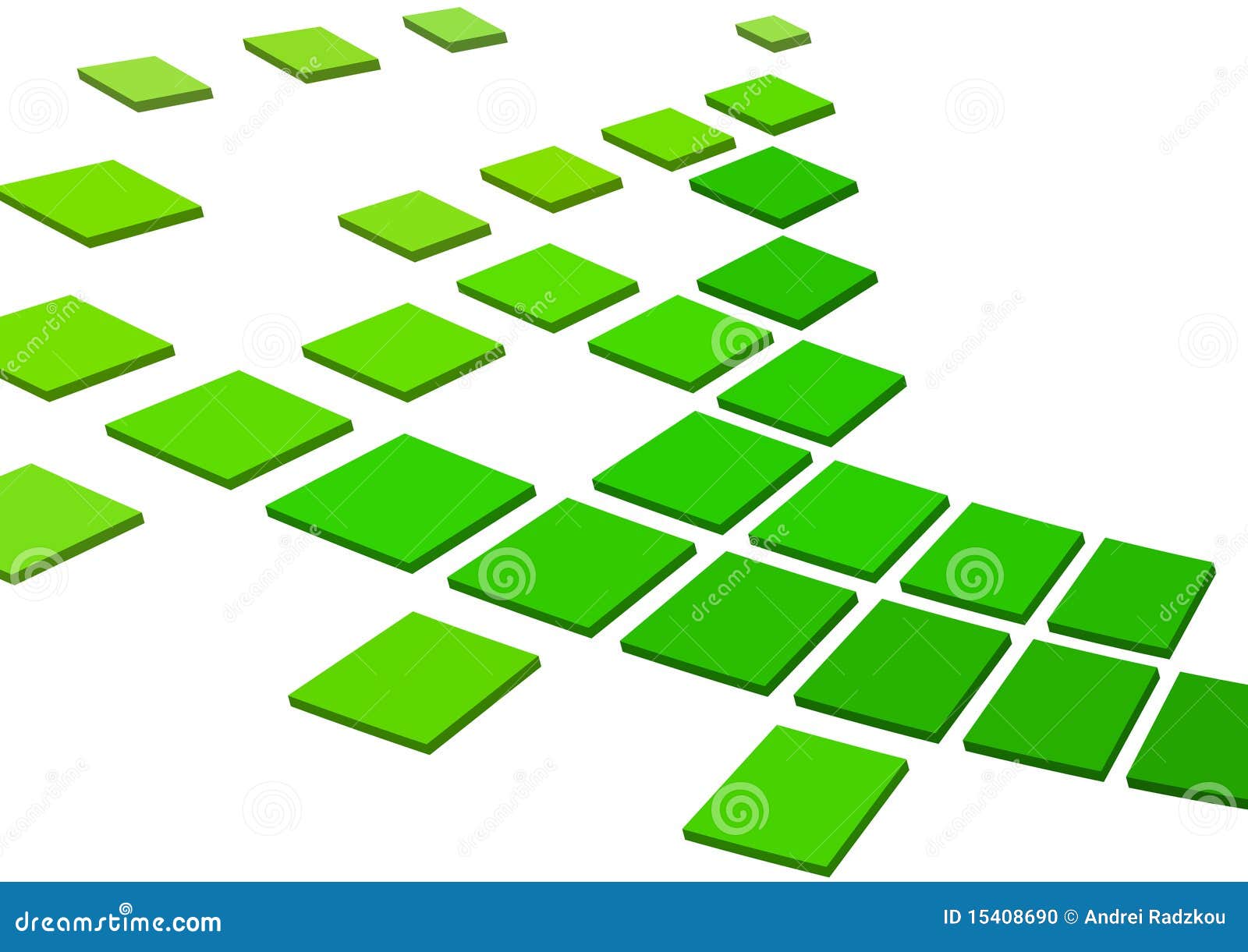 Cuadrados verdes ilustración del vector. Ilustración de fila - 15408690