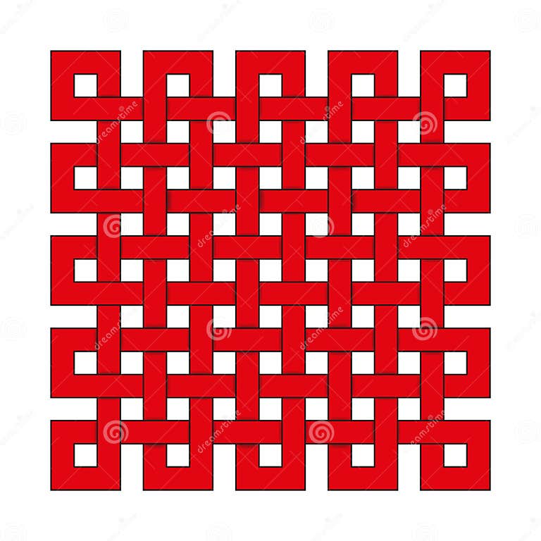 Cuadrilátero entrelacement ilustración del vector. Ilustración de extracto - 231432944