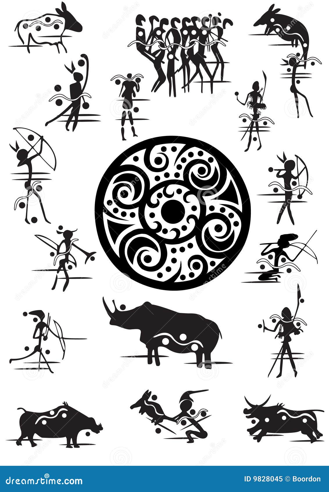 Cuadro de la roca ilustración del vector. Ilustración de ficticio - 9828045