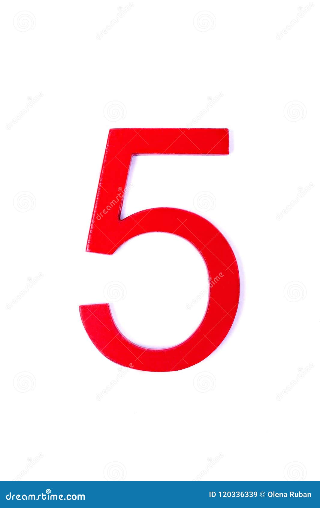Cuadro Rojo Cinco En El Backgroun Blanco Stock de ilustración ...