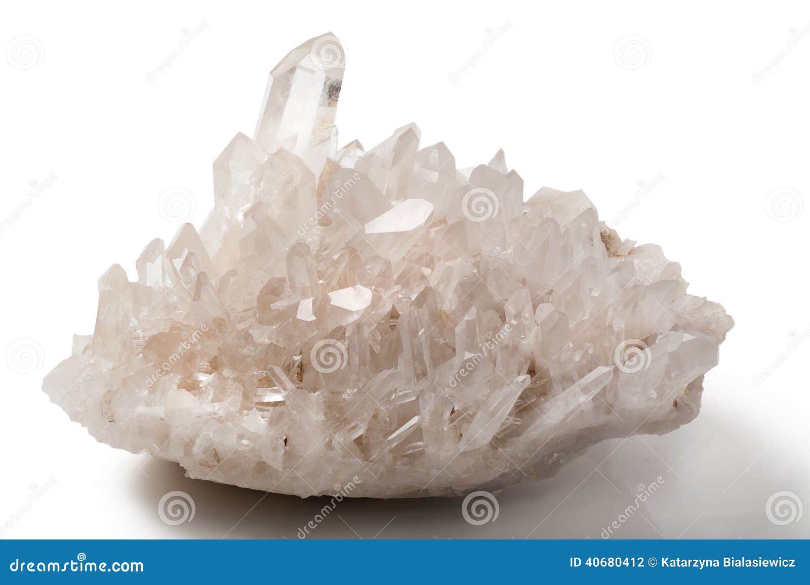 Cuarzo transparente foto de archivo. Imagen de corte - 40680412