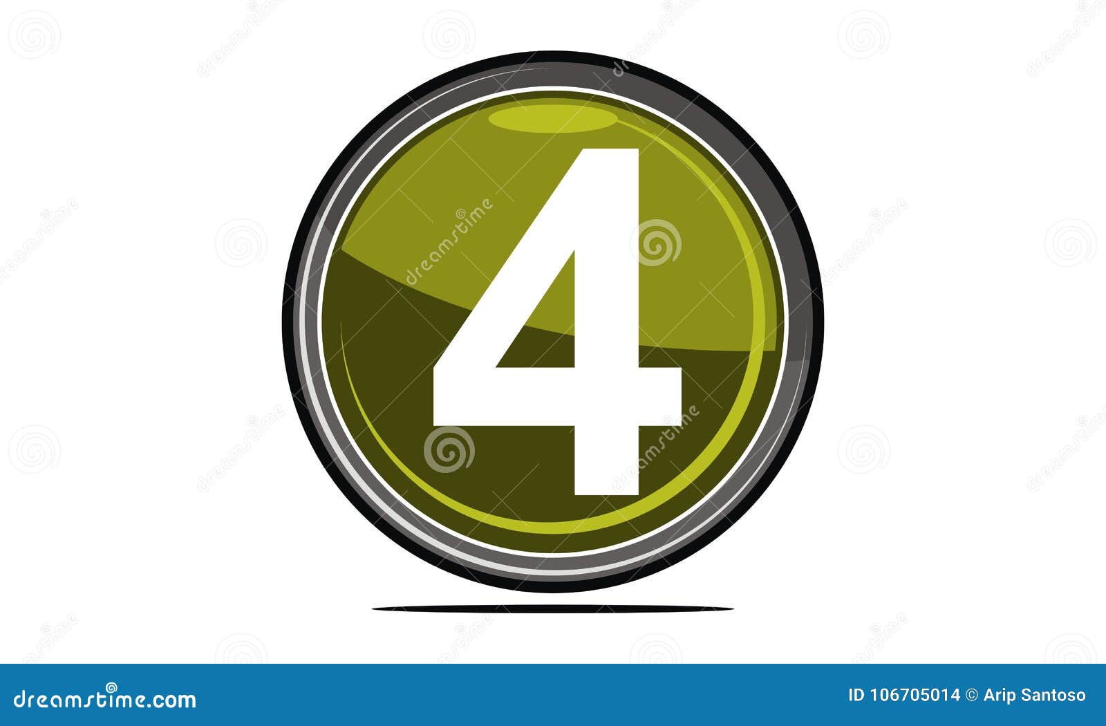 Cuatro Logo Design Template Ilustración del Vector - Ilustración de ...