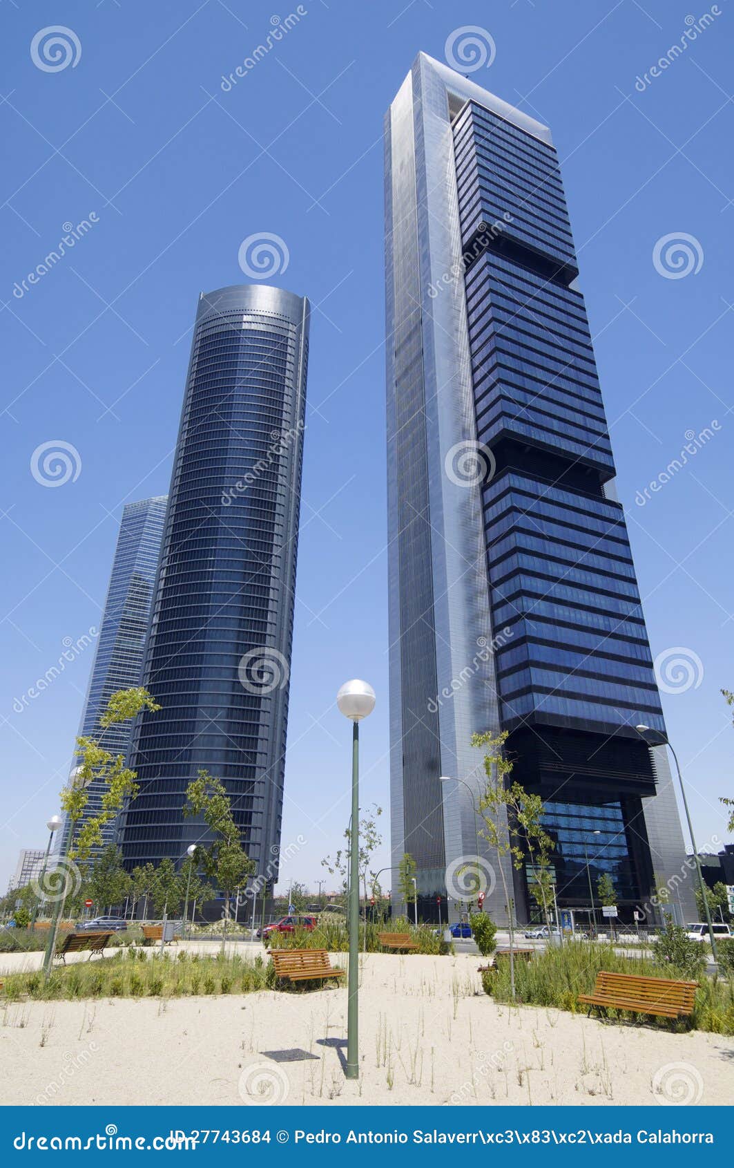 Bankia Tower One Of The Two KIO Towers Or Gate Of Europe In The Famous ...