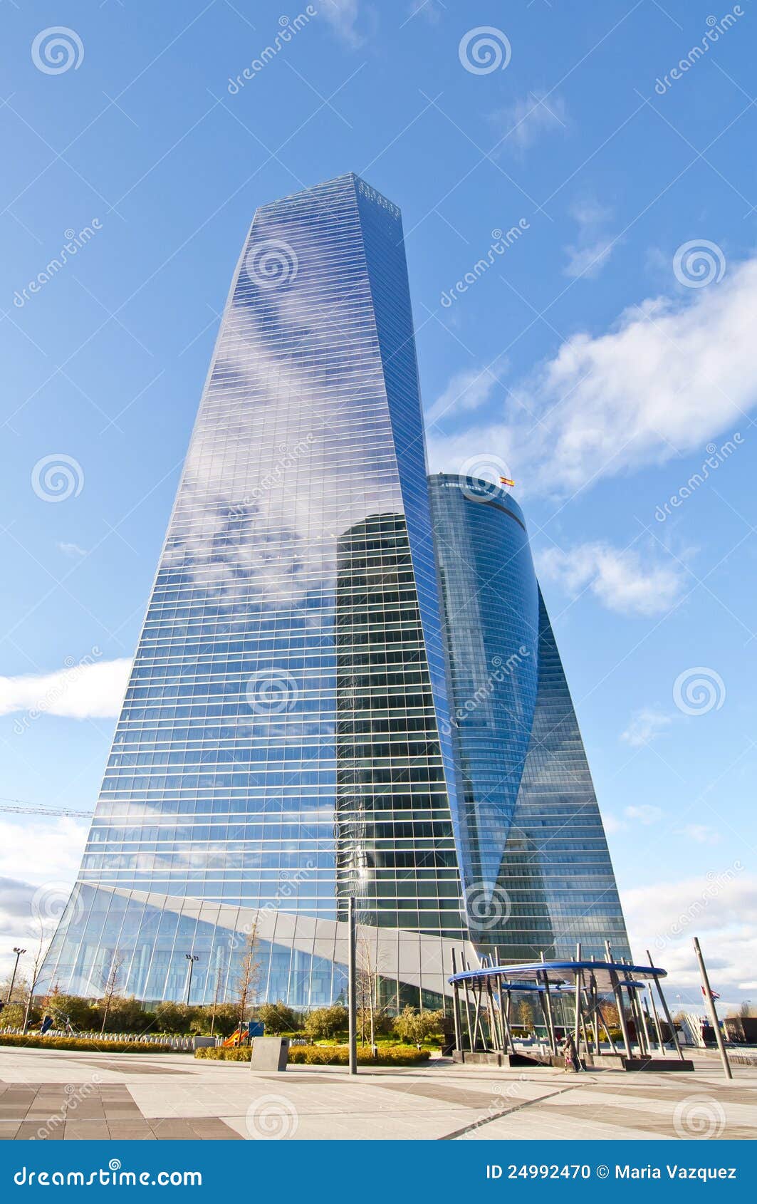 Cuatro Torres Business Area, Madrid Stock Photo - Image of design ...