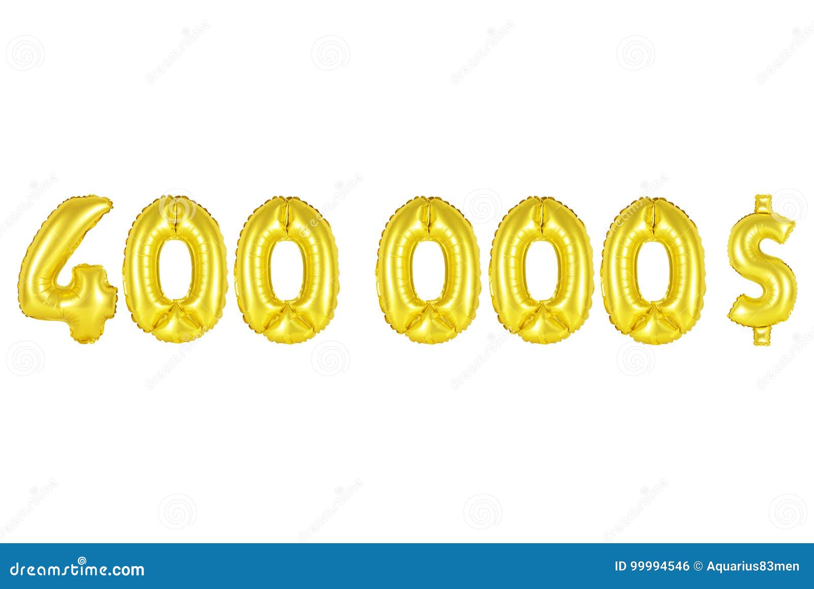 Cuatrocientos Mil Dólares, Color Oro Foto de archivo - Imagen de ciento ...