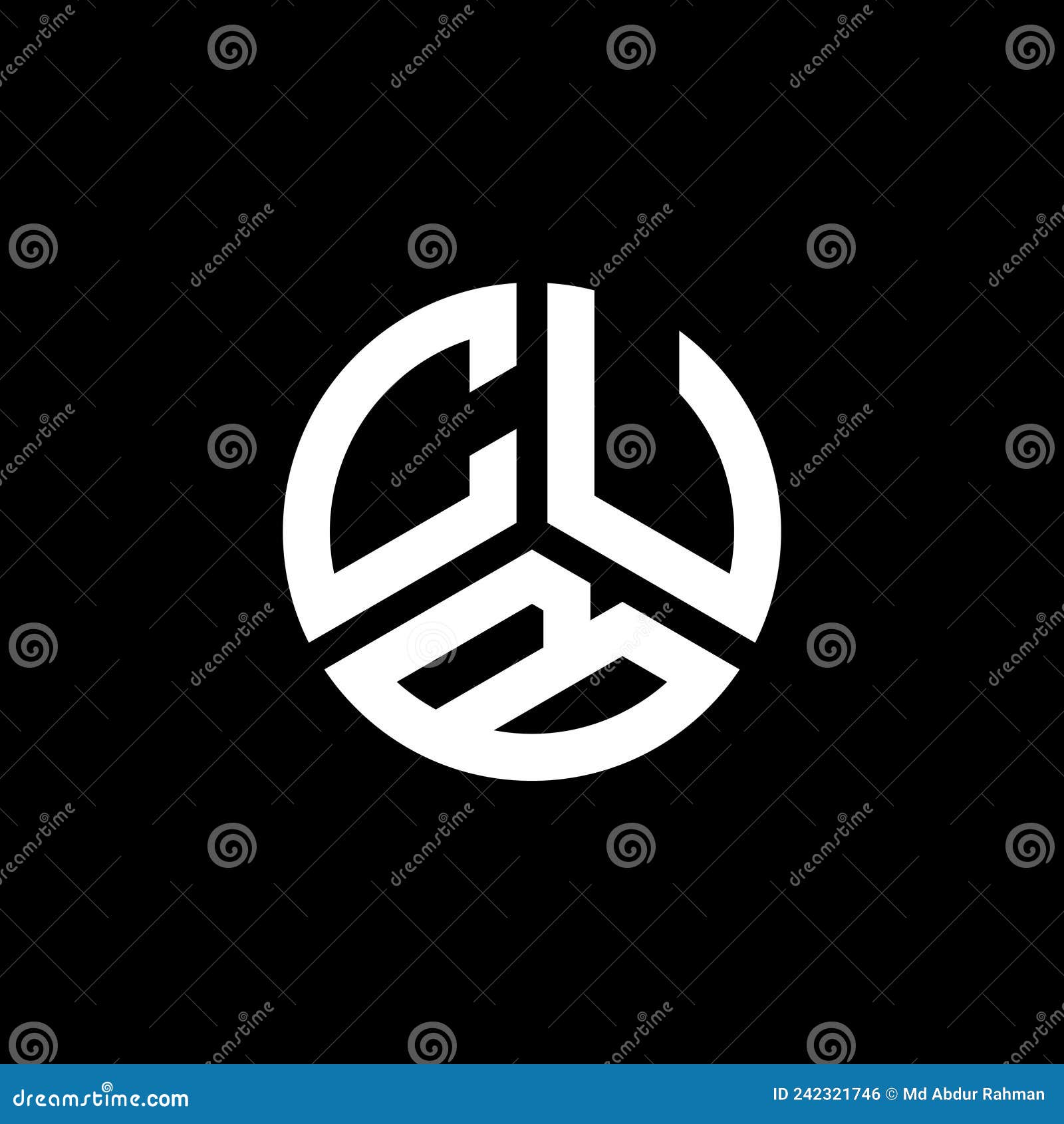 CUB Letter Logo Design on White Background. CUB Creative Initials ...