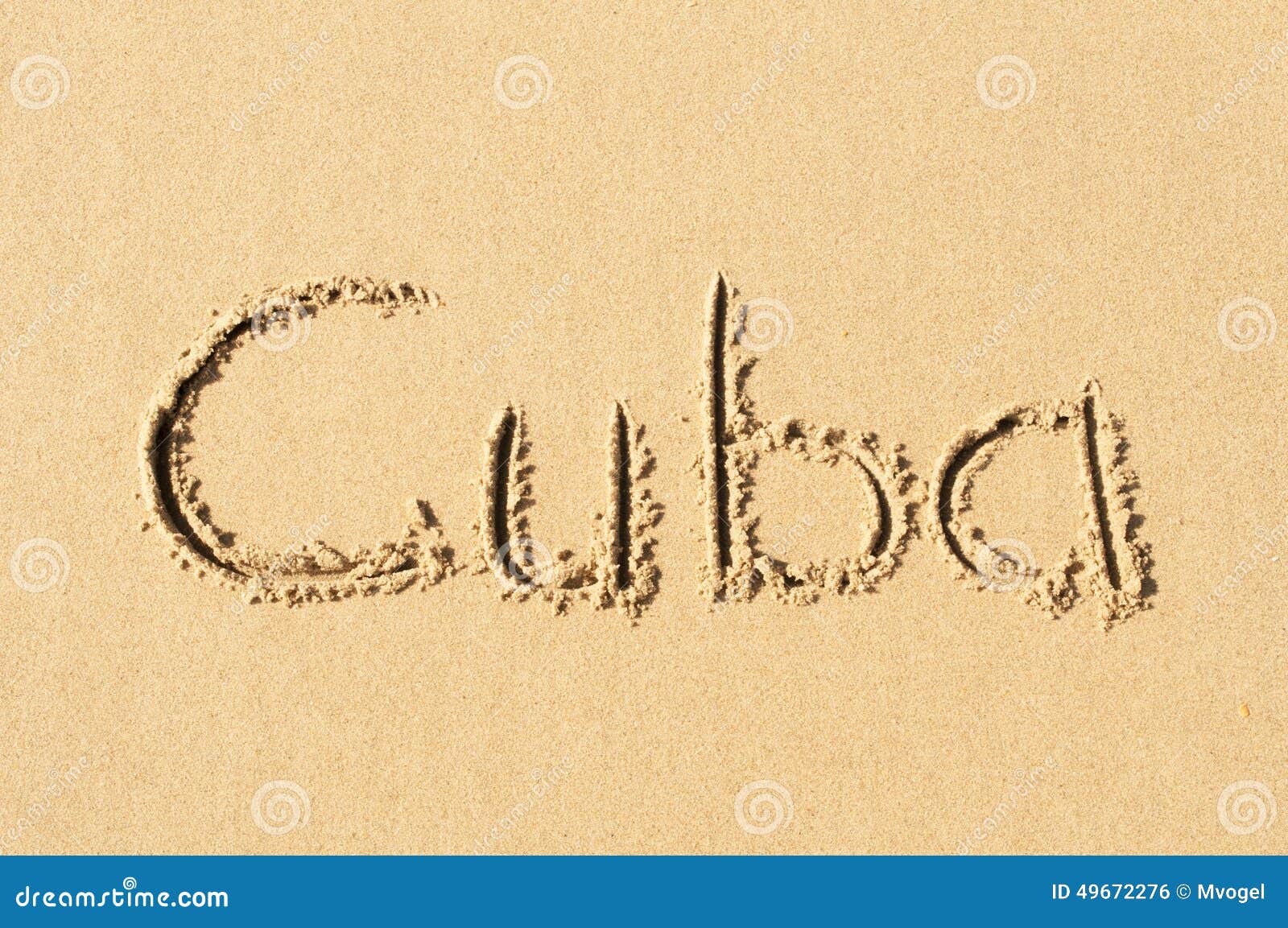 Cuba foto de archivo. Imagen de playa, escritura, turista - 49672276