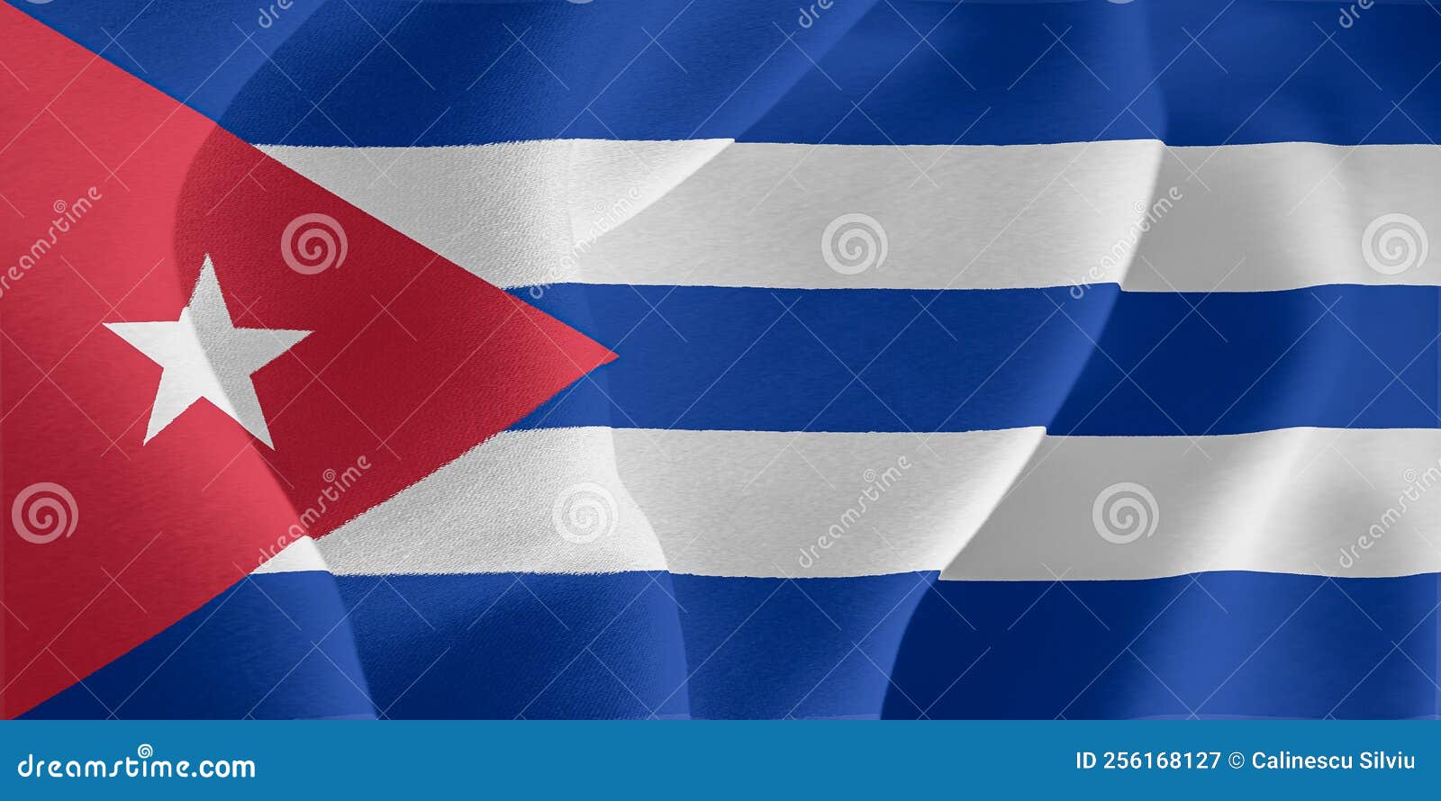 Cuba flag design 3 stock illustration. Illustration of freedom - 256168127
