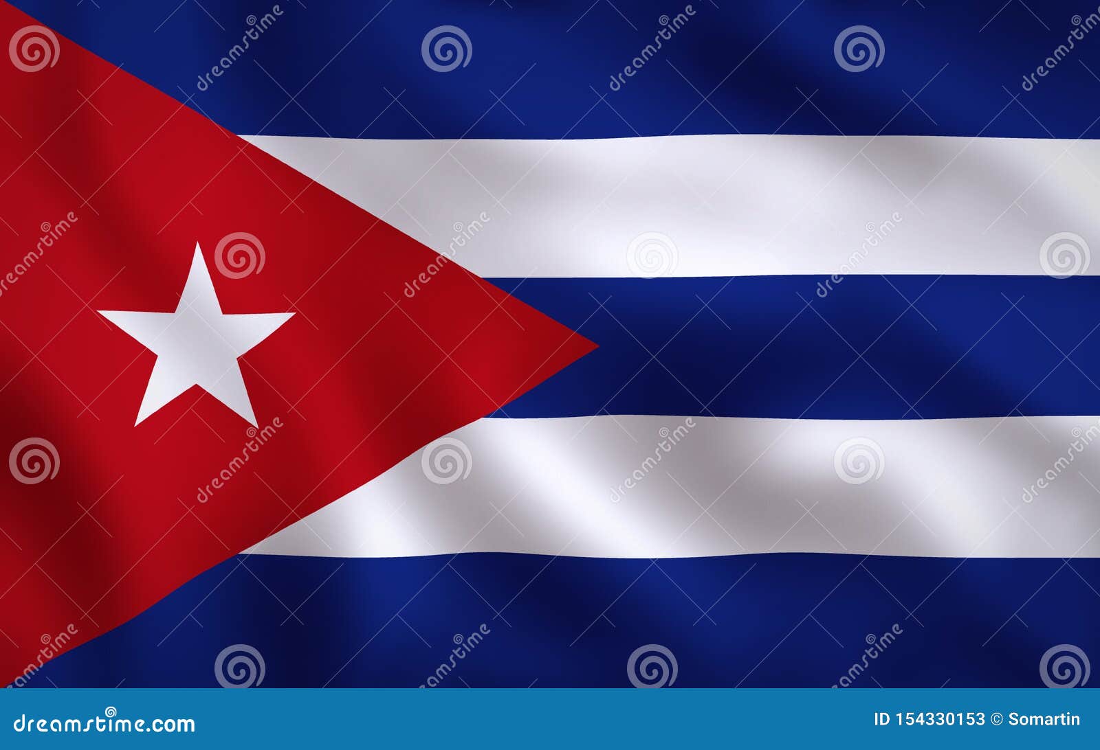 Cuba Flag Image Full Frame stock illustration. Illustration of fabric ...