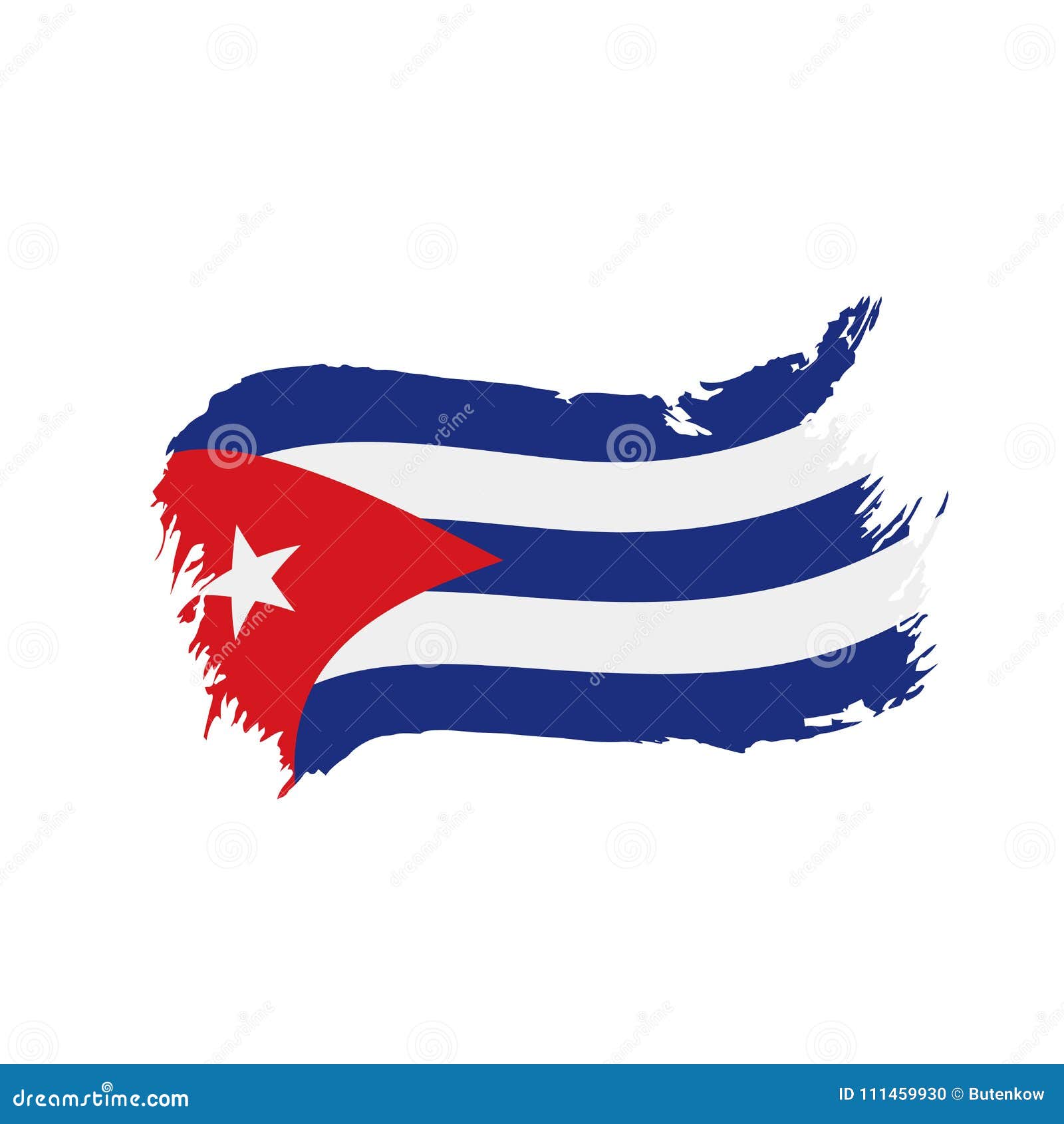 Cuban Flag Drawing