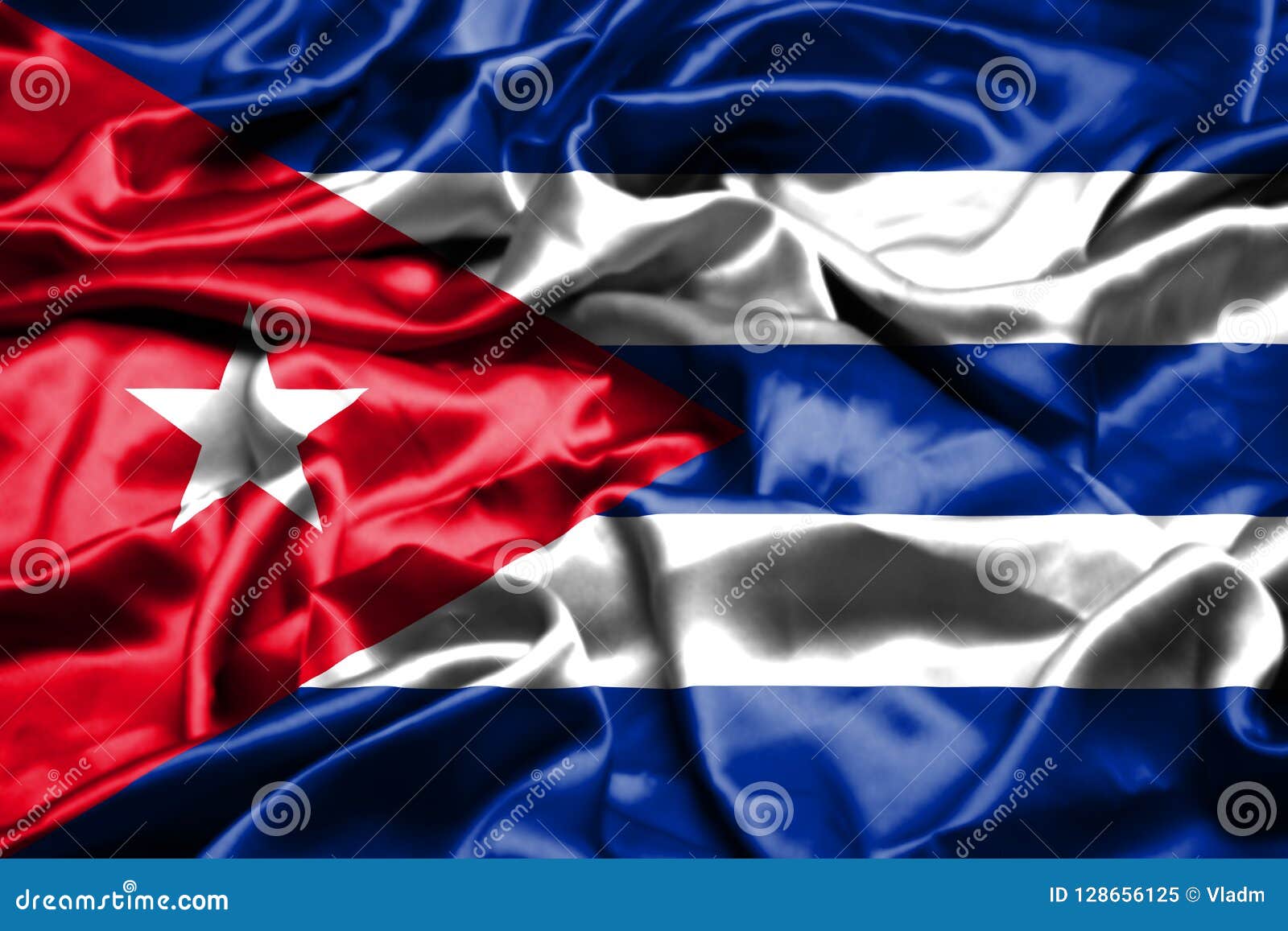 Cuba Flag Waving in the Wind. Stock Image - Image of cuba, football ...