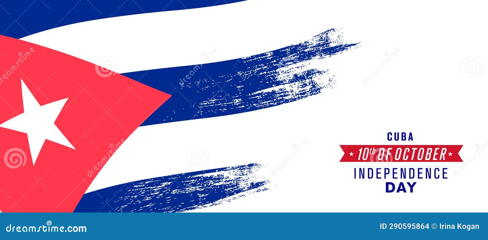Cuba Happy Independence Day Greeting Card, Banner Vector Illustration ...