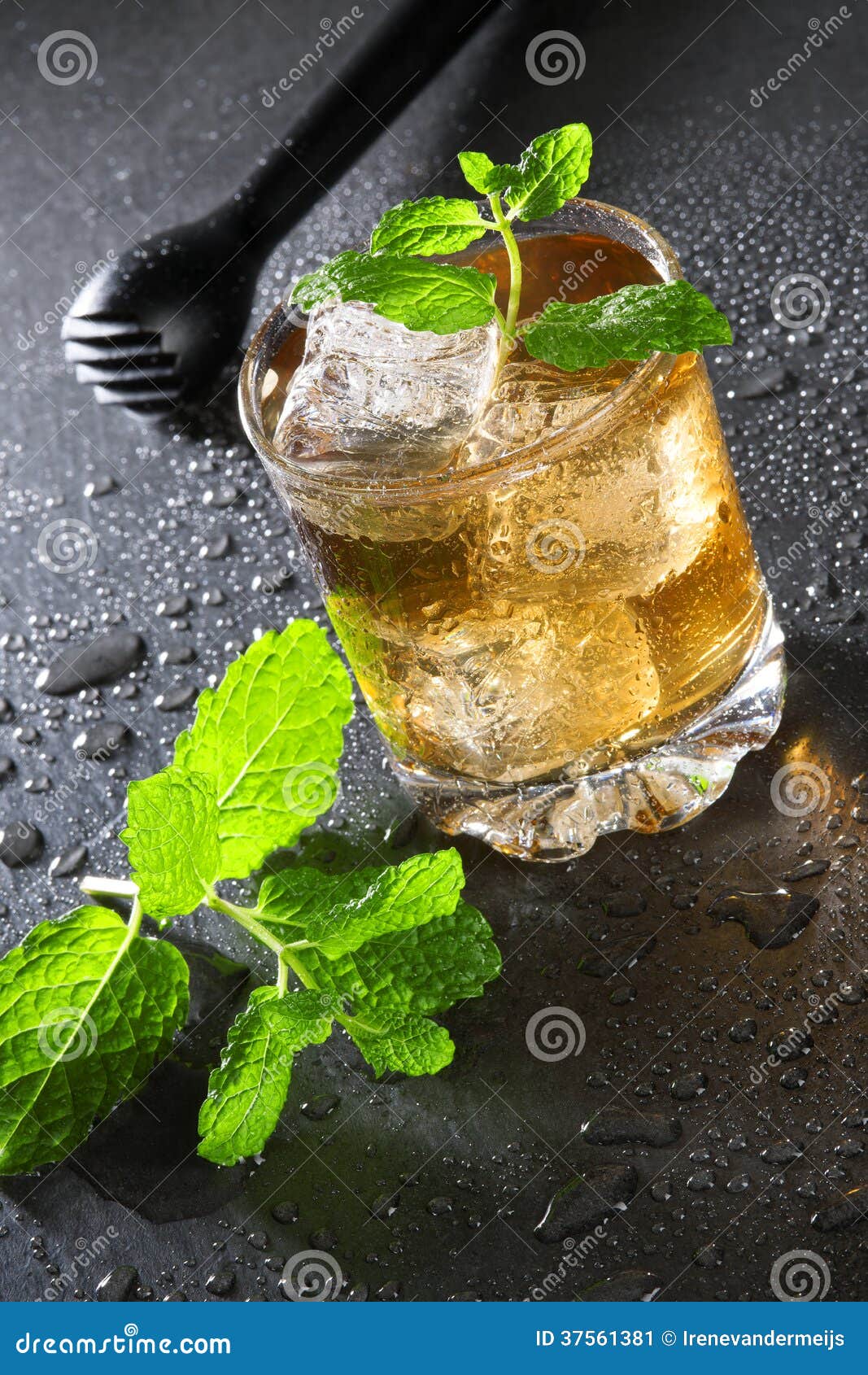 Cuba Libre Drink with Mint and Cola Stock Image - Image of fresh, cold ...