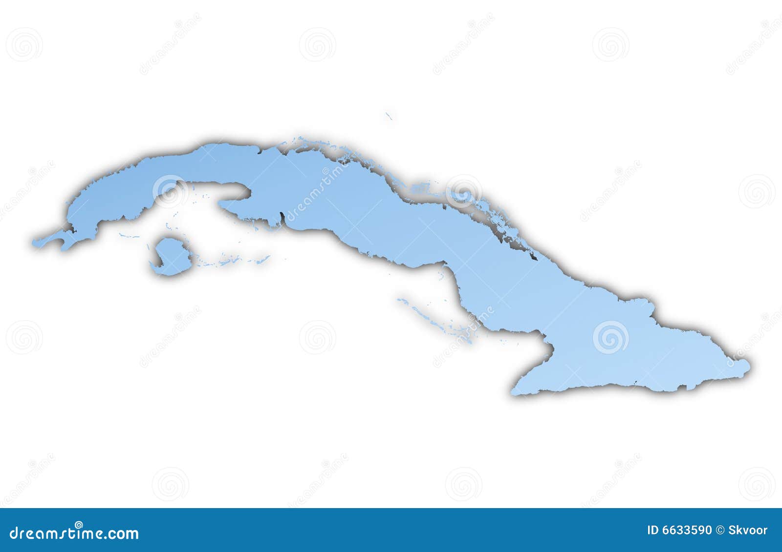 Cuba map stock illustration. Illustration of azure, gradient - 6633590