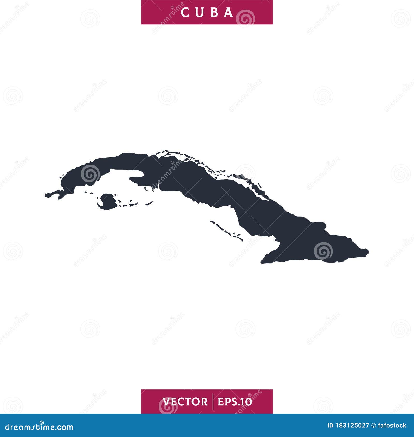 Map Of Cuba. High Detailed Vector Map - Cuba. | CartoonDealer.com ...