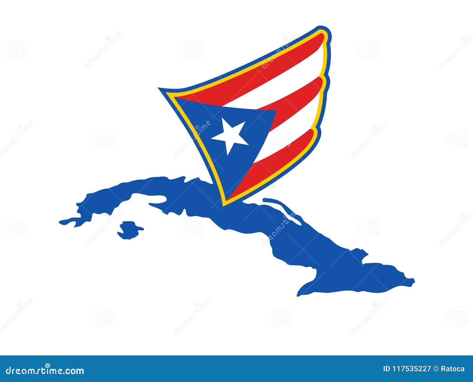 Cuba map icon stock vector. Illustration of travel, isolated - 117535227