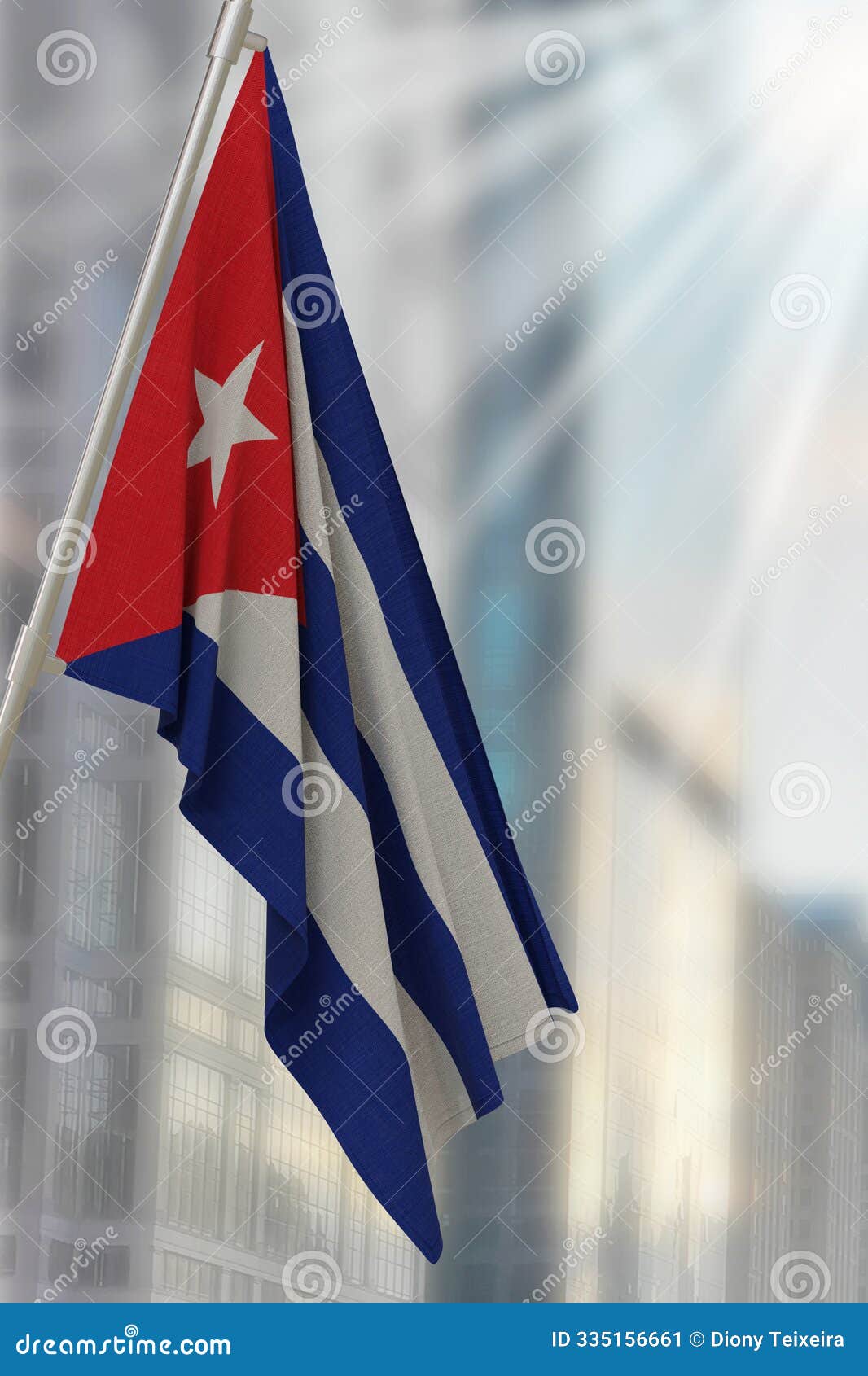 Cuba National Flag. Render 3D Royalty-Free Stock Photo | CartoonDealer ...