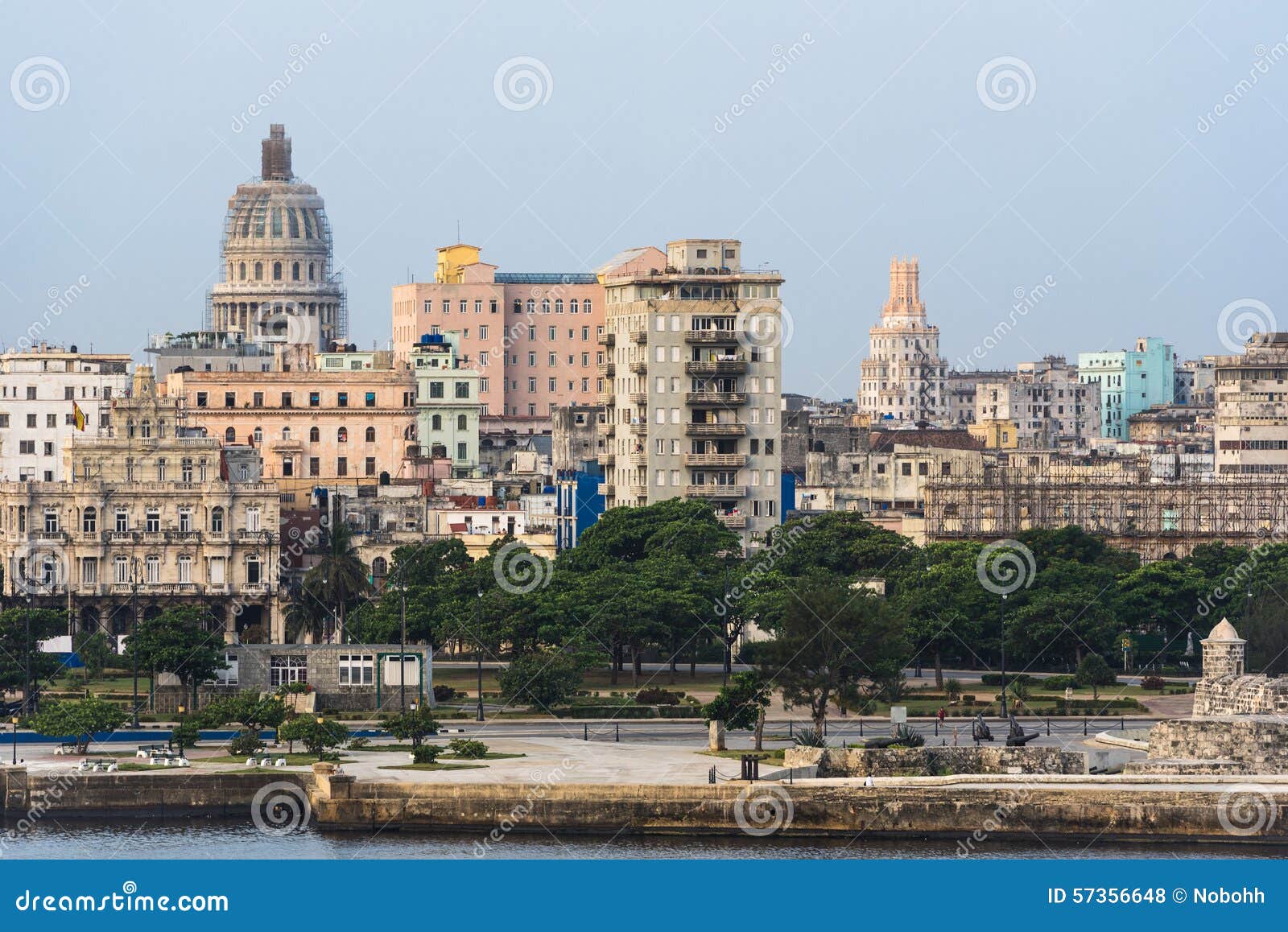 Cuba Skyline from Havana stock photo. Image of guevara - 57356648