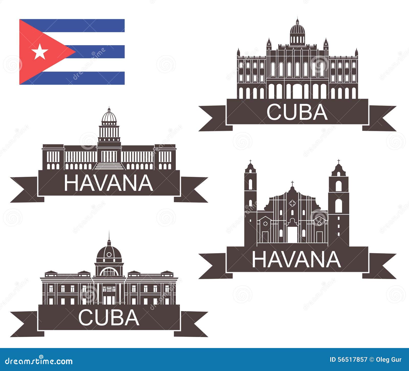 Cuba stock vector. Illustration of cubes, cuba, culture - 56517857