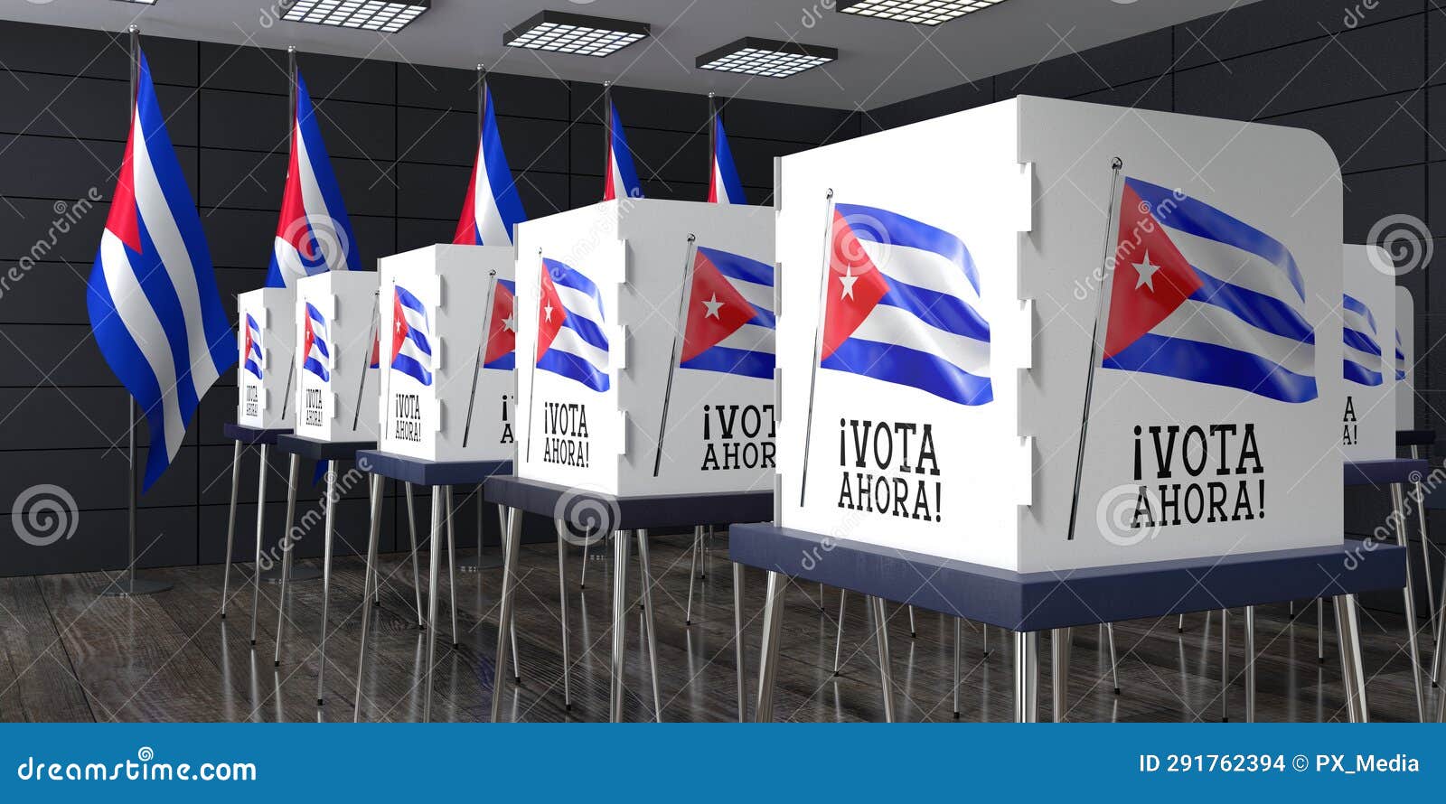 Cuba - Voting Booths - Election Concept Stock Illustration ...