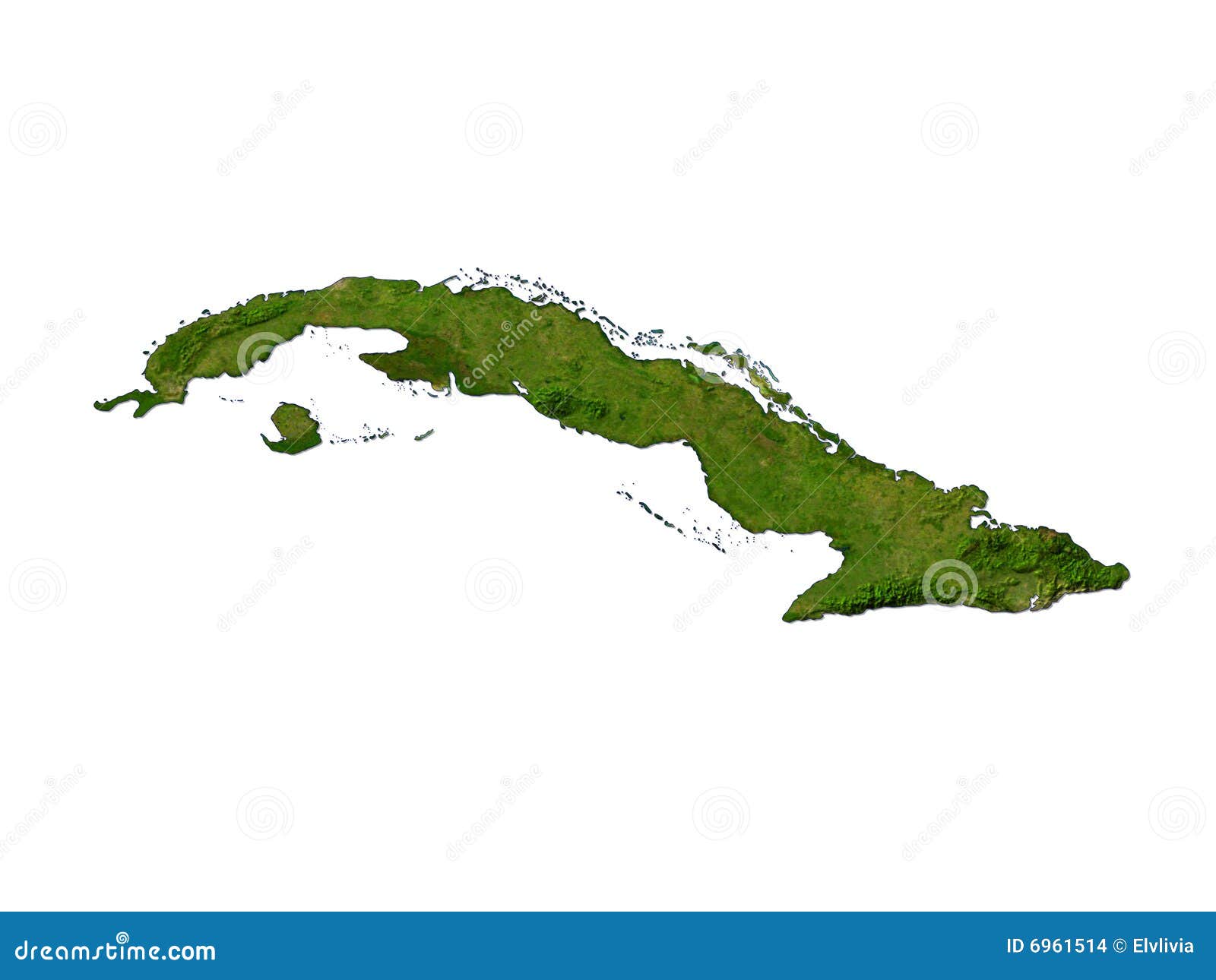 Cuba on White Background stock illustration. Illustration of cuba - 6961514
