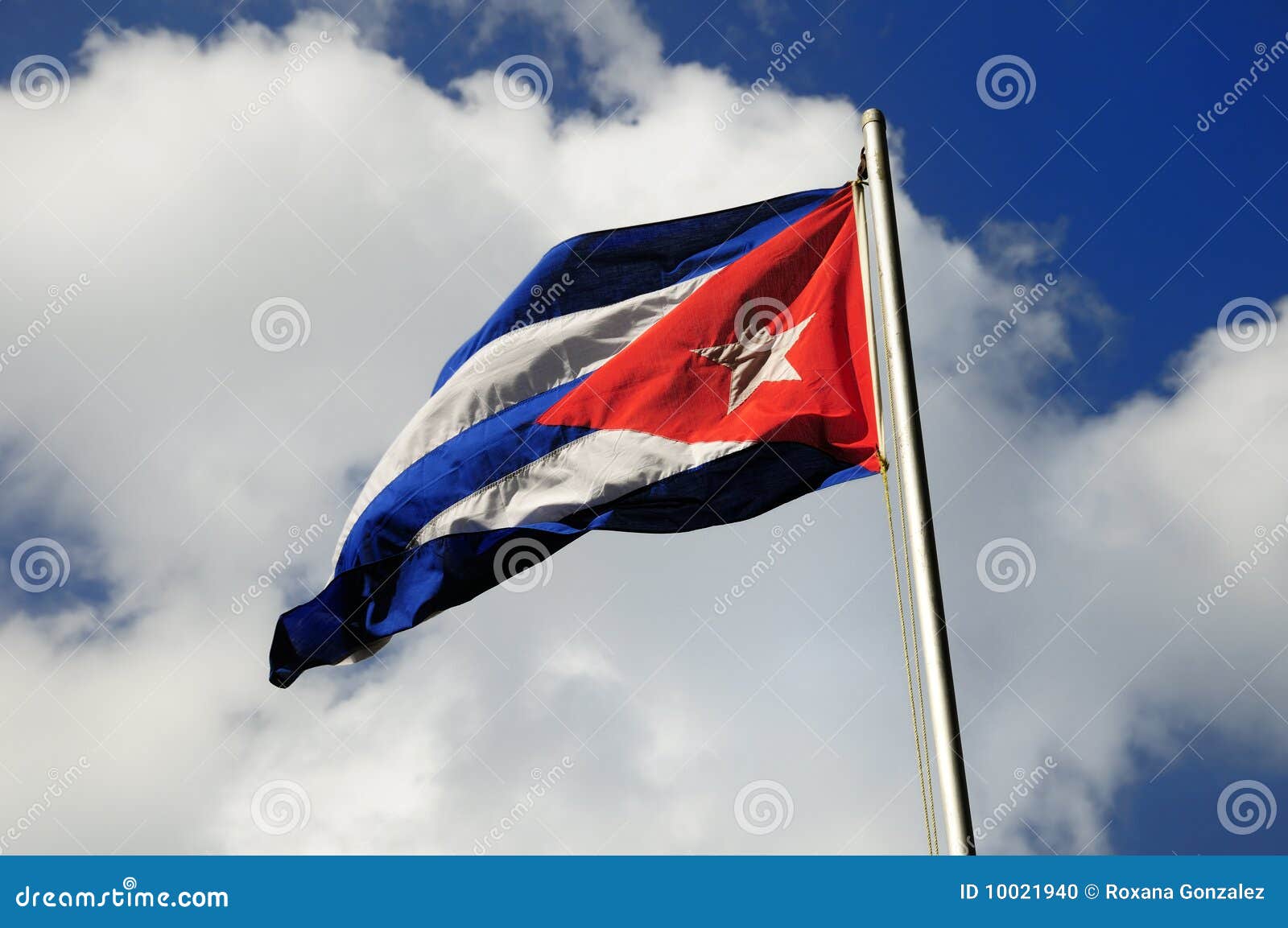 Cubaanse vlag stock foto. Image of inschrijven, patriottisch - 10021940